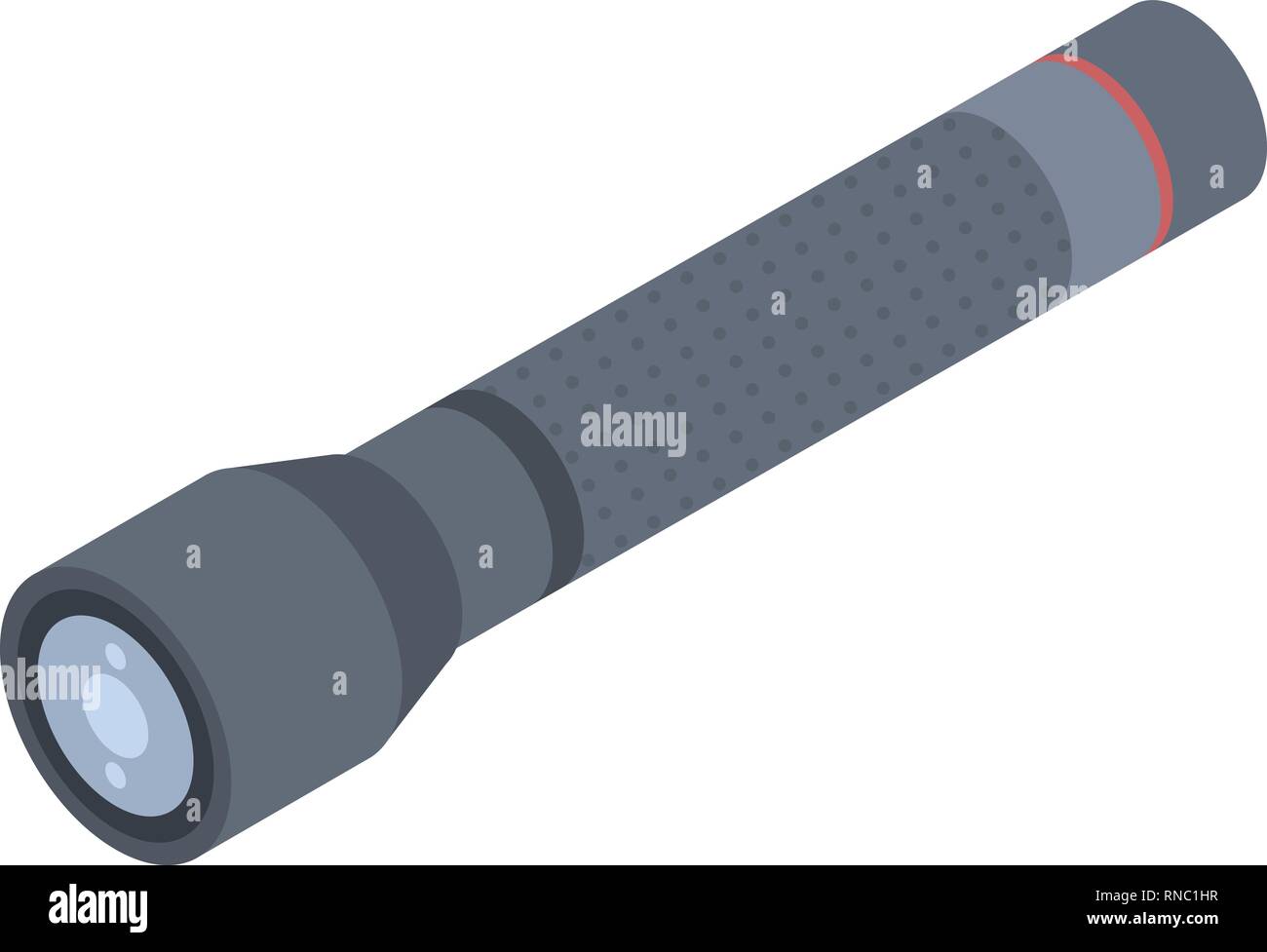 Firefighter flashlight icon, isometric style Stock Vector Image & Art ...