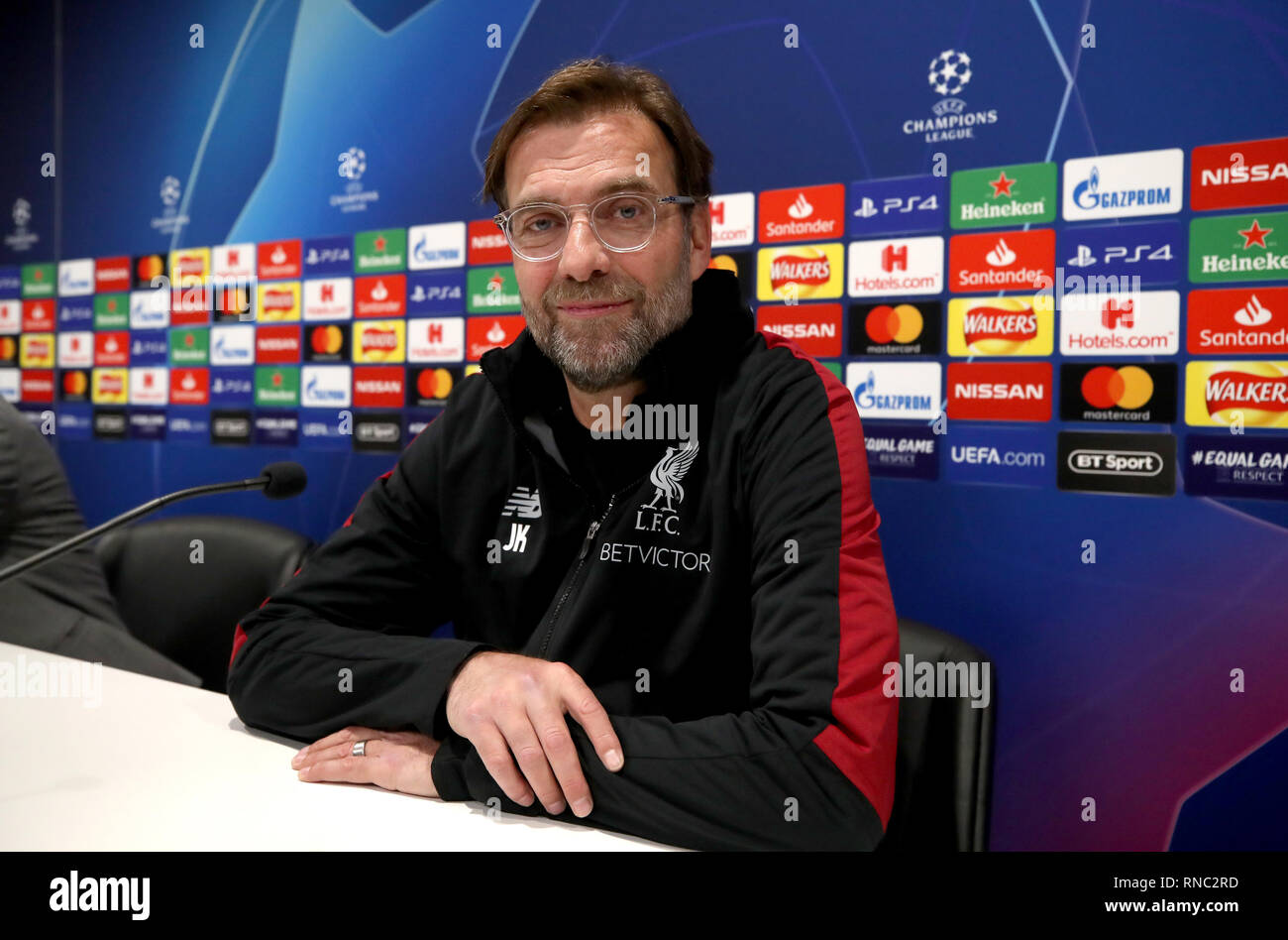 Liverpool manager Jurgen Klopp during the press conference at Anfield ...