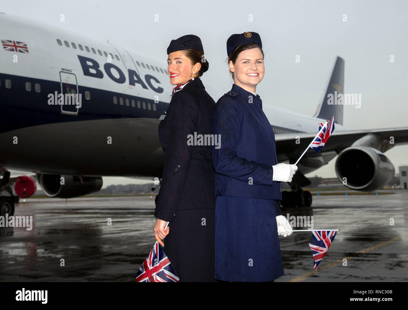British Airways Ambassadors Abigail Hunt (left) and Laura Molloy ...