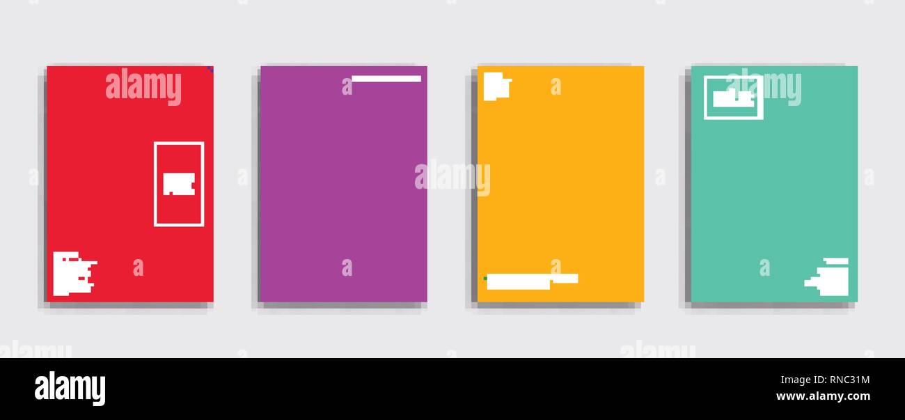 Minimal Vector cover designs. Future Poster template Stock Vector Image ...