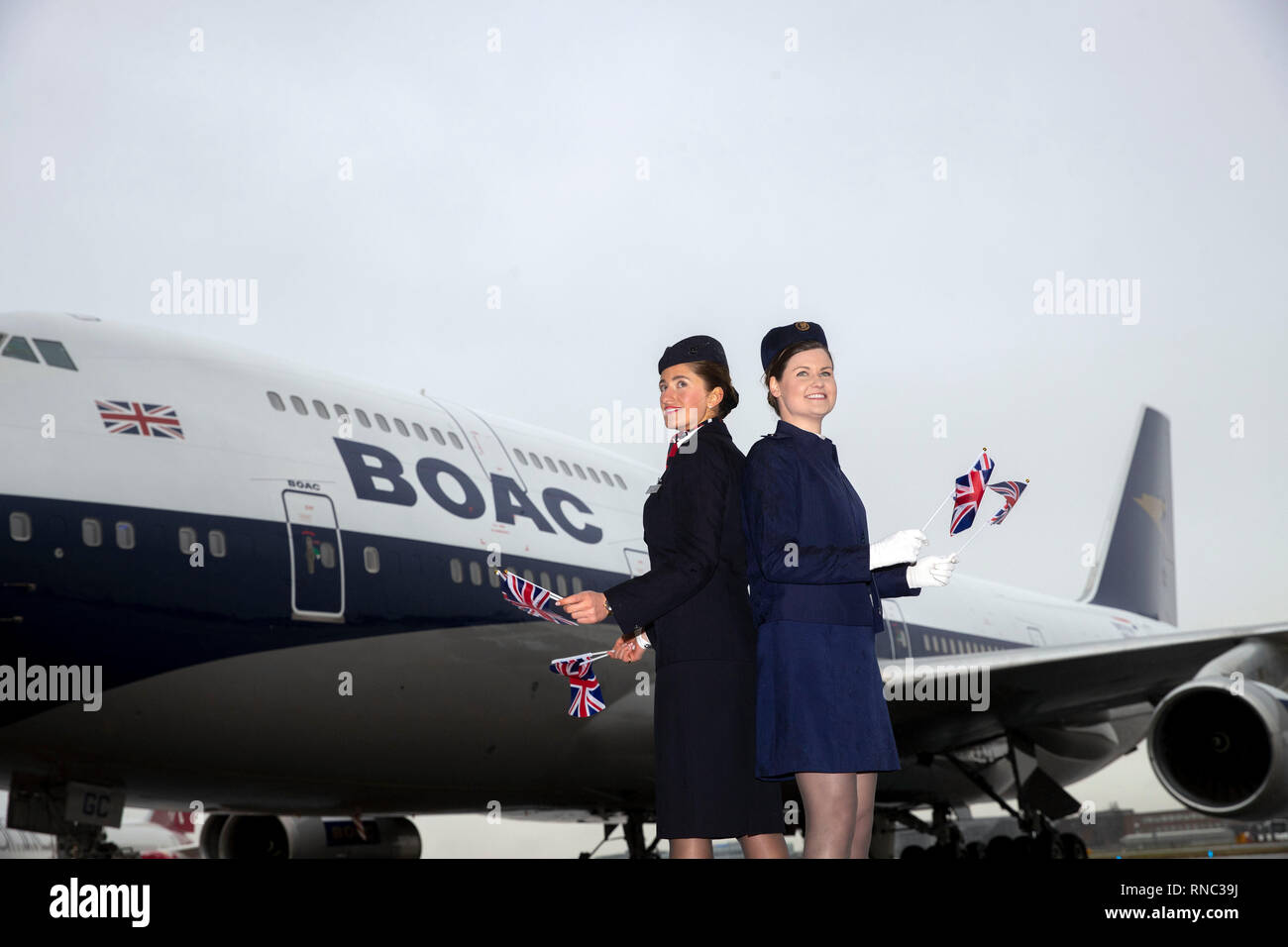 British Airways Ambassadors Abigail Hunt (left) and Laura Molloy ...