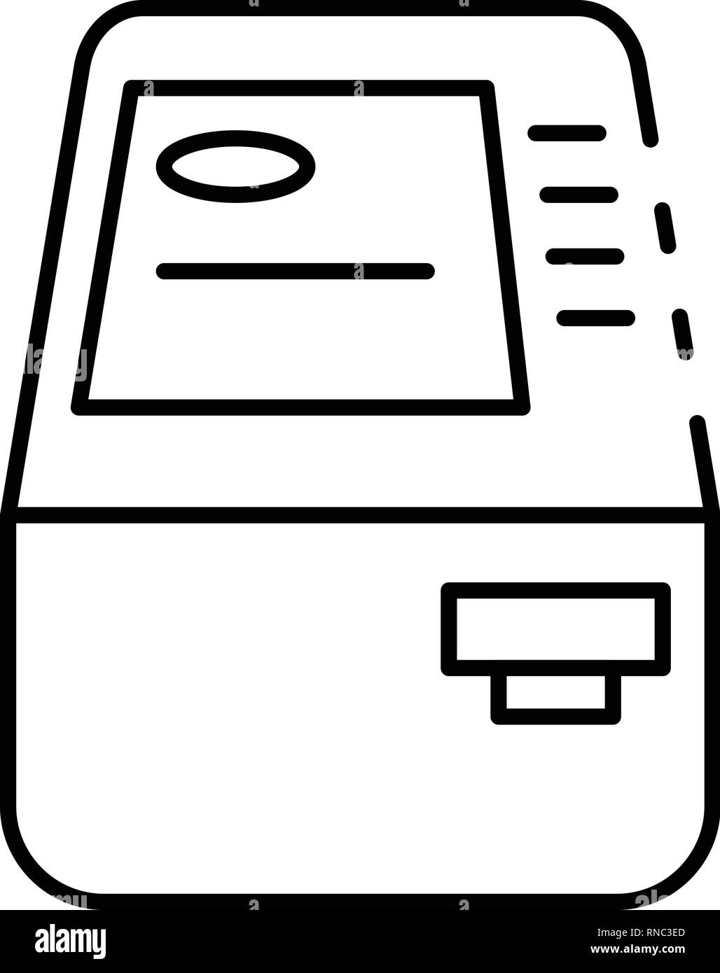 Bank atm icon, outline style Stock Vector Image & Art - Alamy