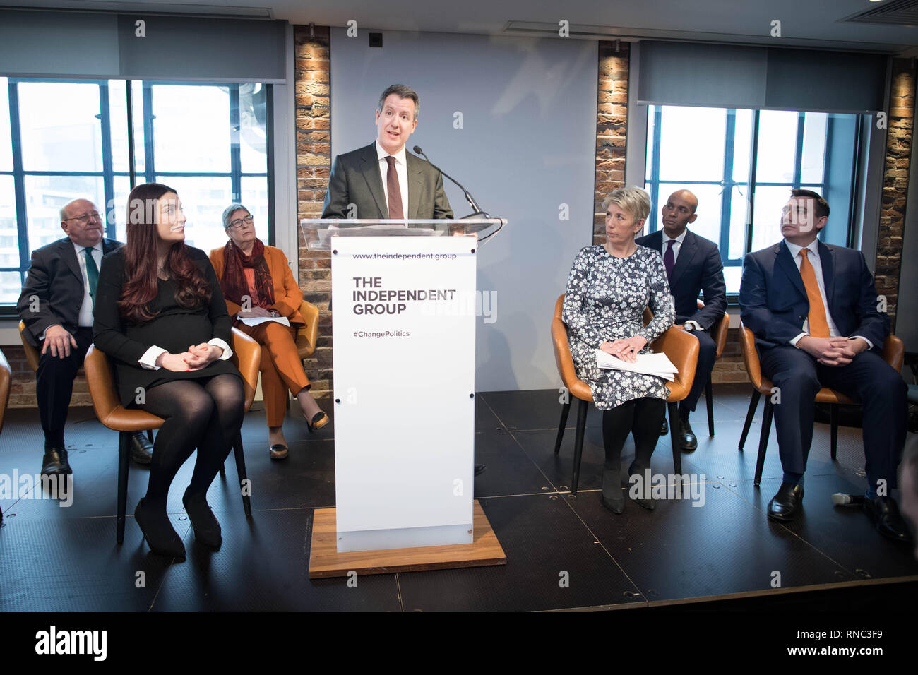 Labour MP Chris Leslie speaks during a press conference at County Hall ...