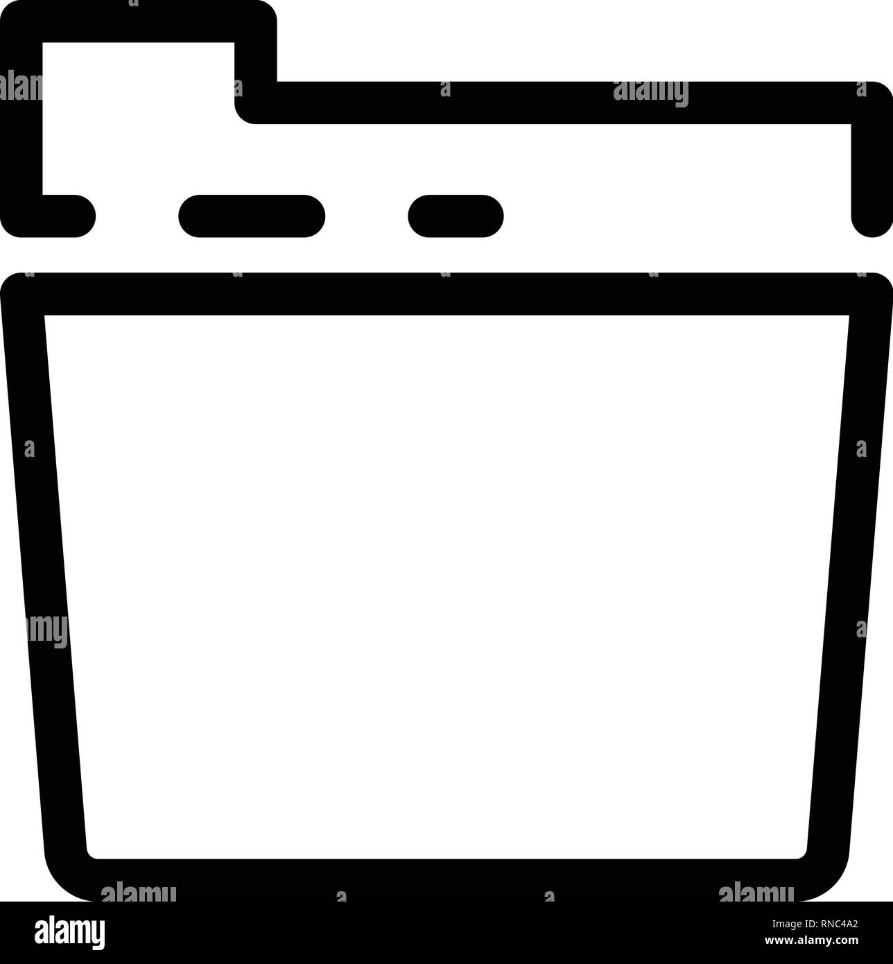 Folder icon, outline style Stock Vector Image & Art - Alamy