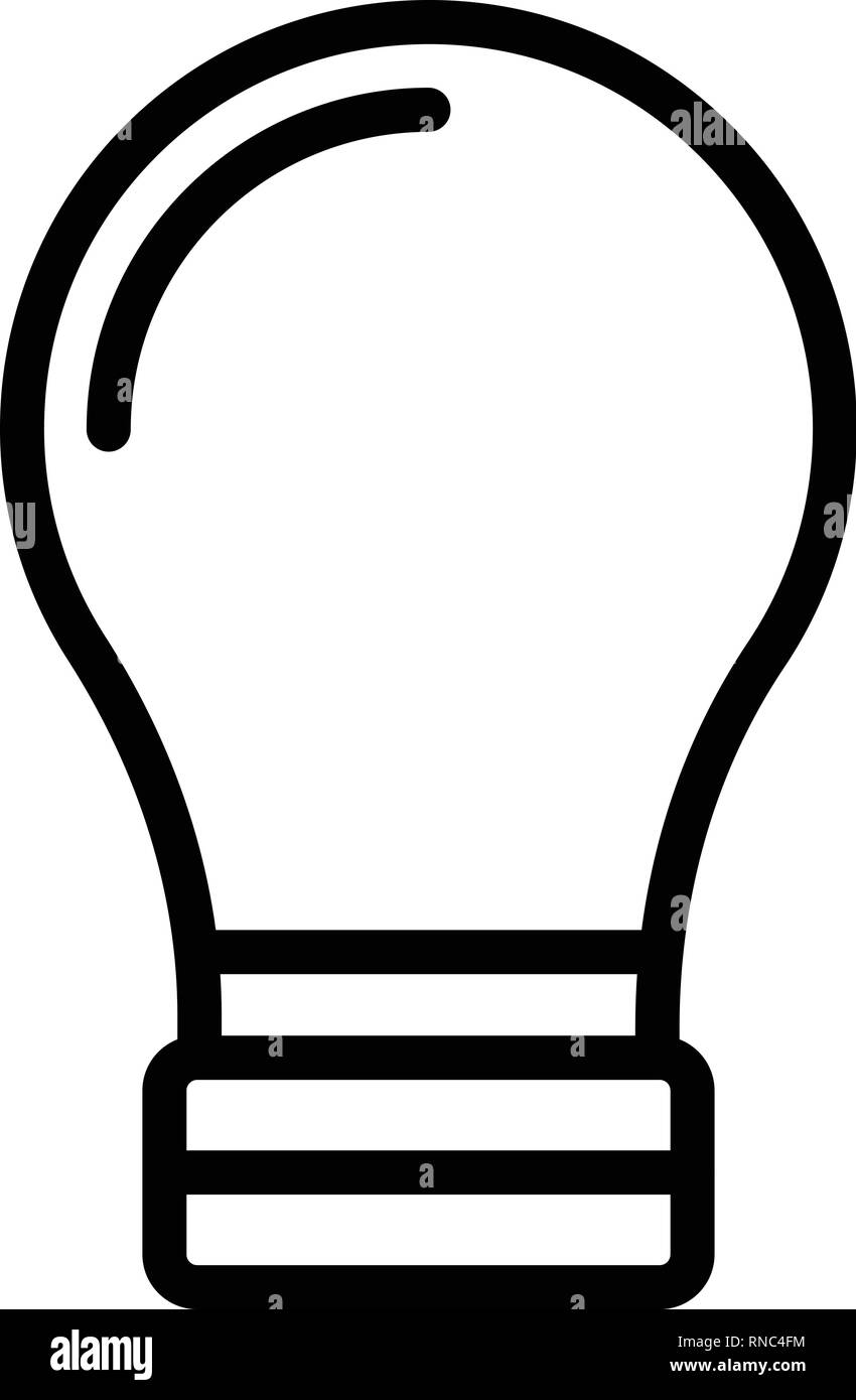Classic bulb icon, outline style Stock Vector Image & Art - Alamy