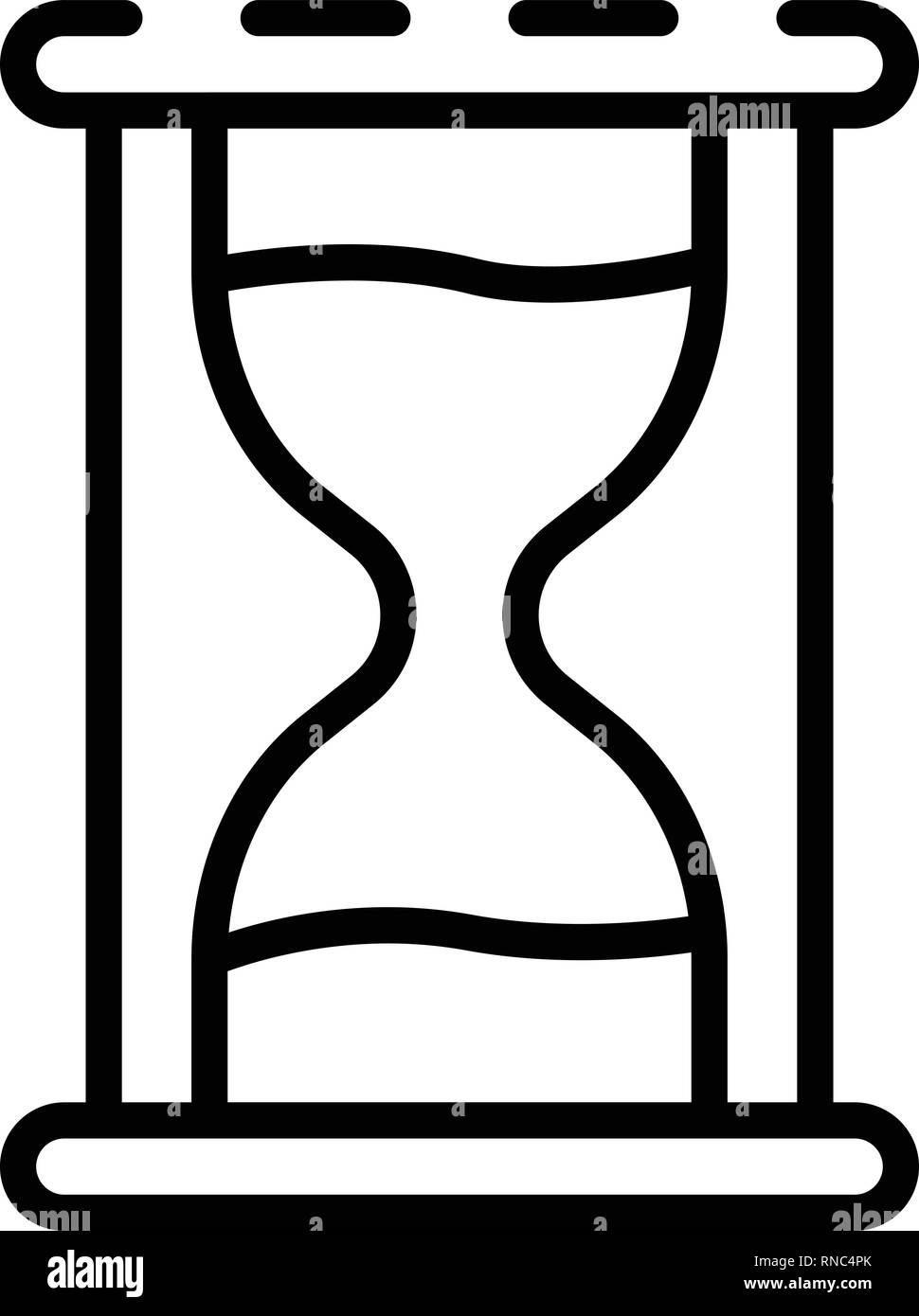 Hourglass timer icon, outline style Stock Vector Image & Art - Alamy