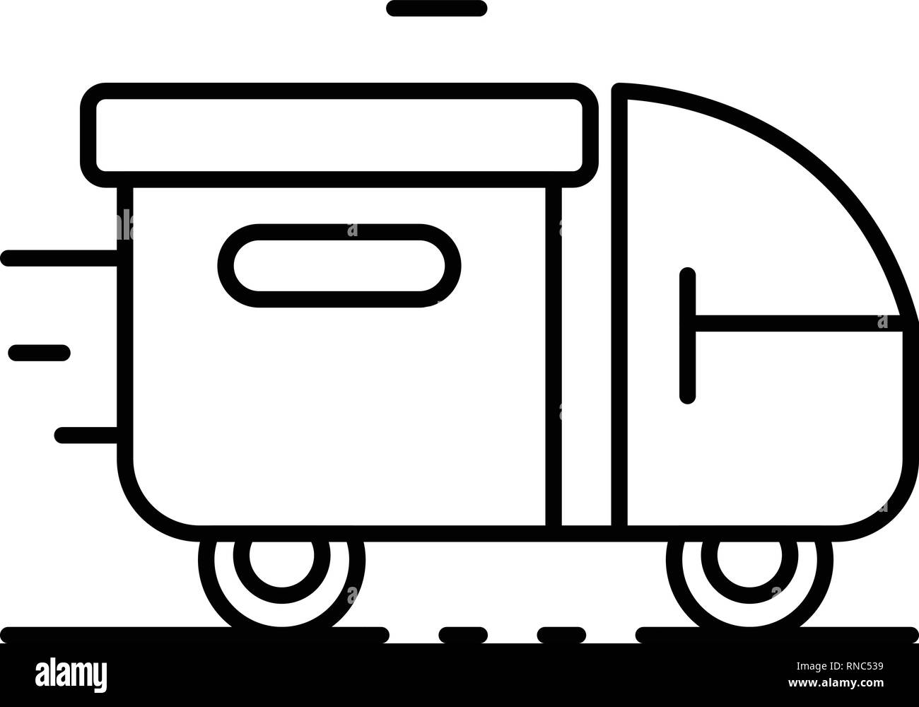 Truck parcel delivery icon, outline style Stock Vector Image & Art - Alamy