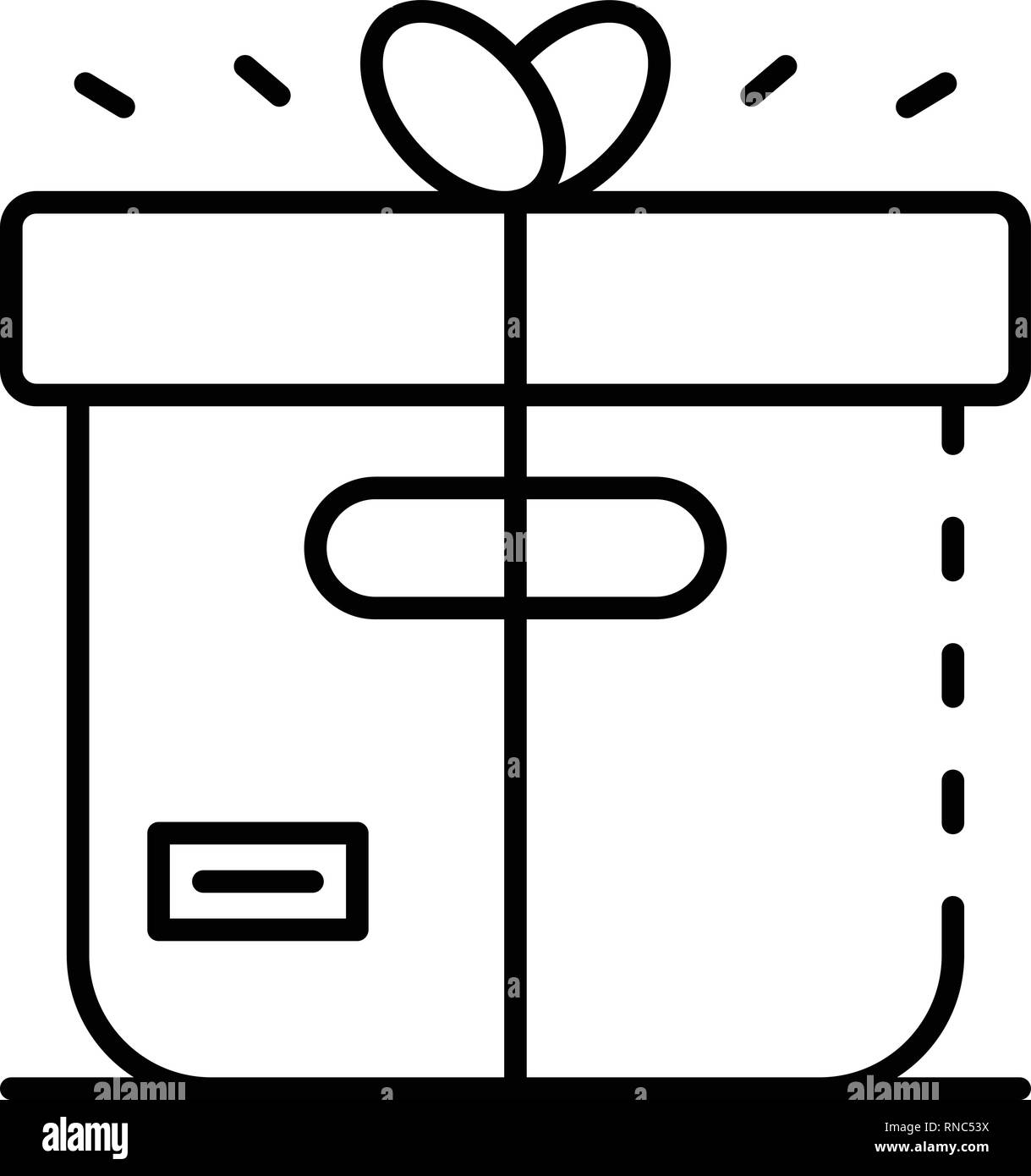 Delivery parcel icon, outline style Stock Vector Image & Art - Alamy