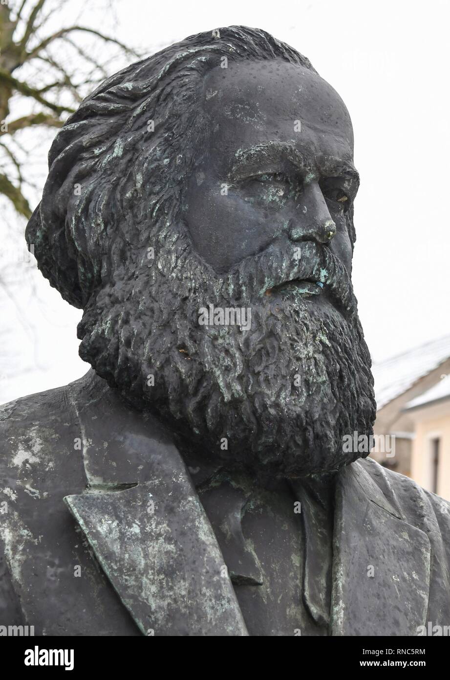 Karl Marx memorial , Neuruppin, Jan. 26, 2019 | usage worldwide Stock ...