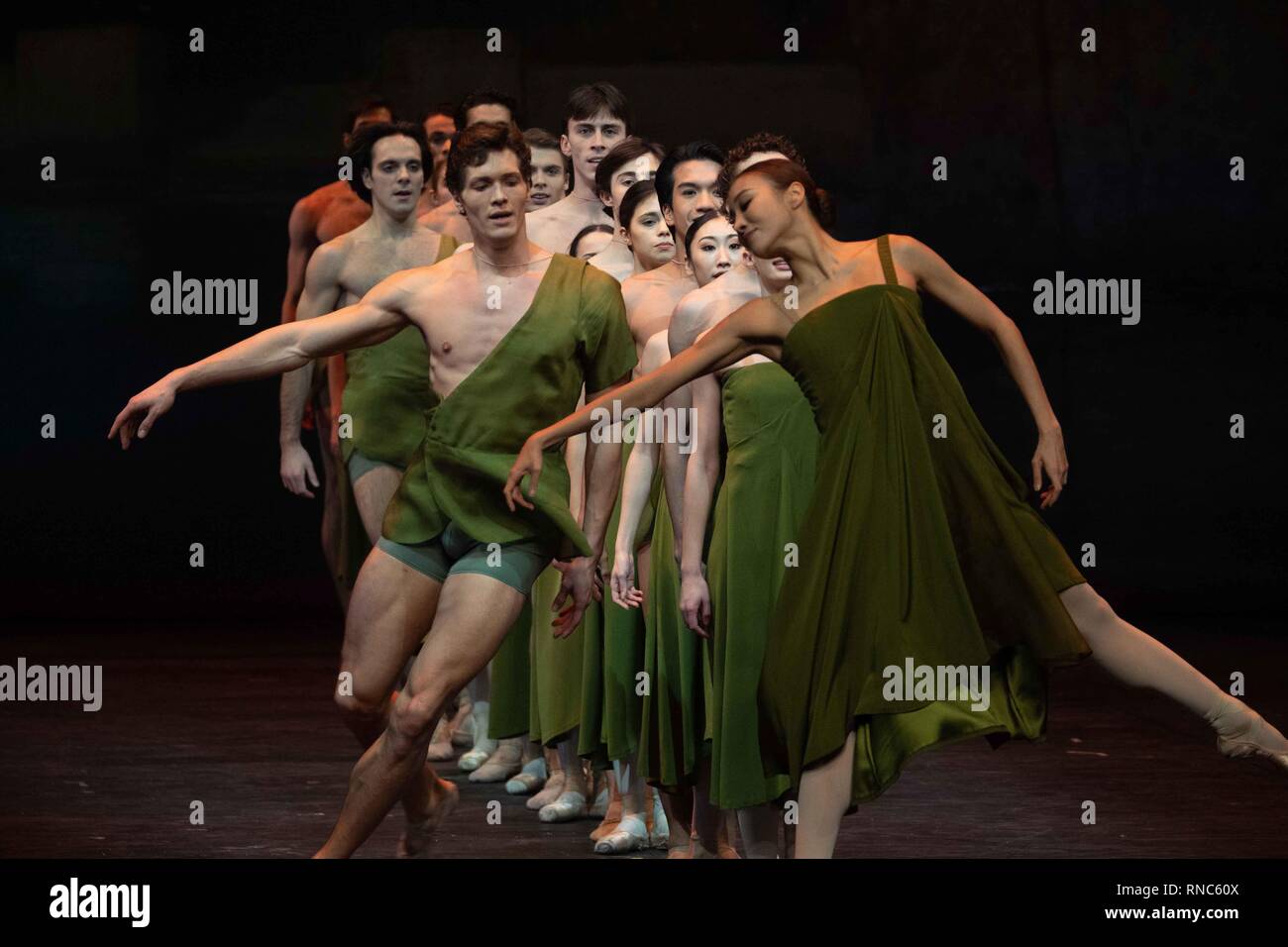 30.01.2019: Members of the Hamburg-Ballet at a rehearsal for the ballet ...