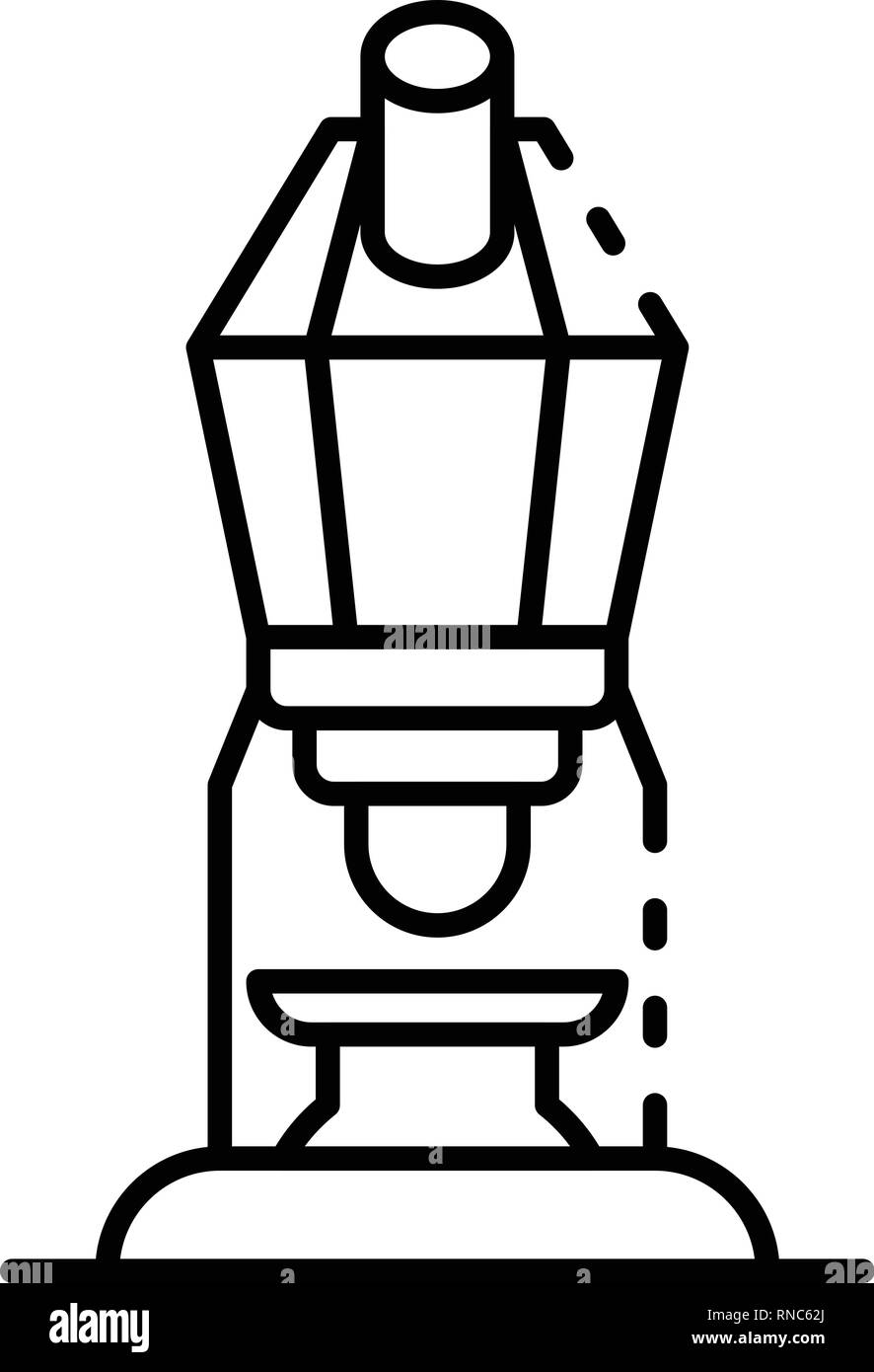 Microscope icon, outline style Stock Vector Image & Art - Alamy