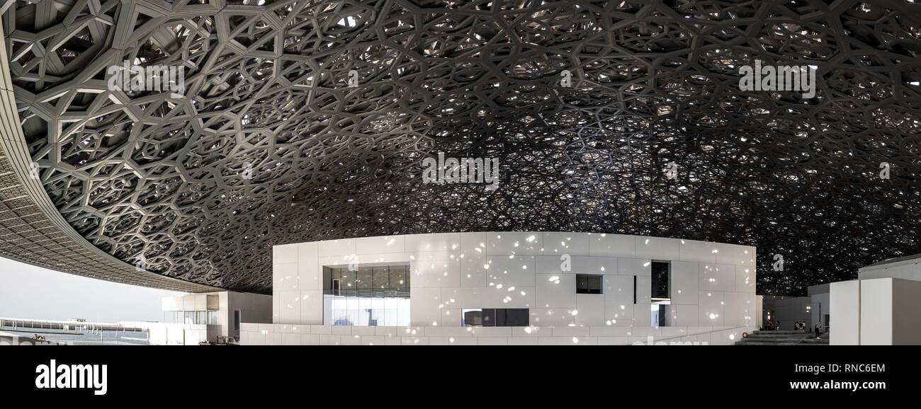 An unusual dome construction made of 8,000 metal stars spans the Louvre ...