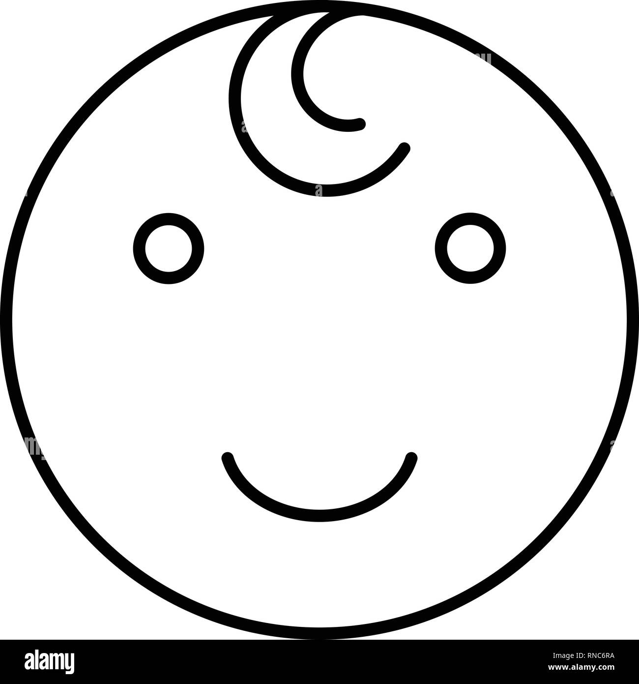 Newborn baby icon, outline style Stock Vector Image & Art - Alamy