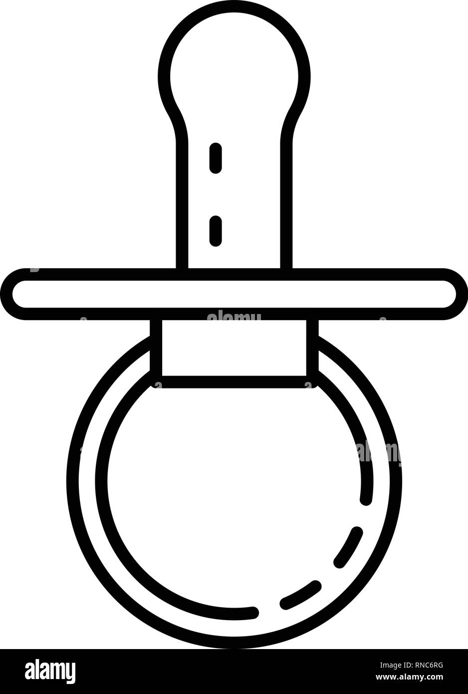 Baby newborn pacifier icon, outline style Stock Vector Image & Art - Alamy