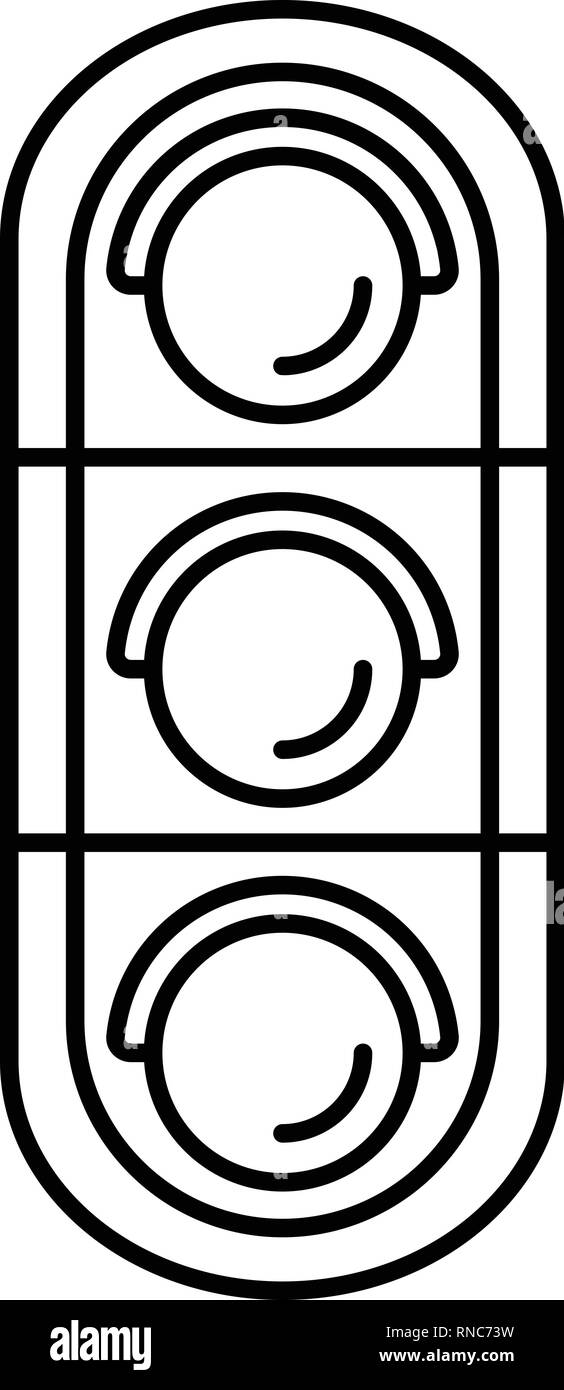 Traffic lights sign silhouette Black and White Stock Photos & Images ...