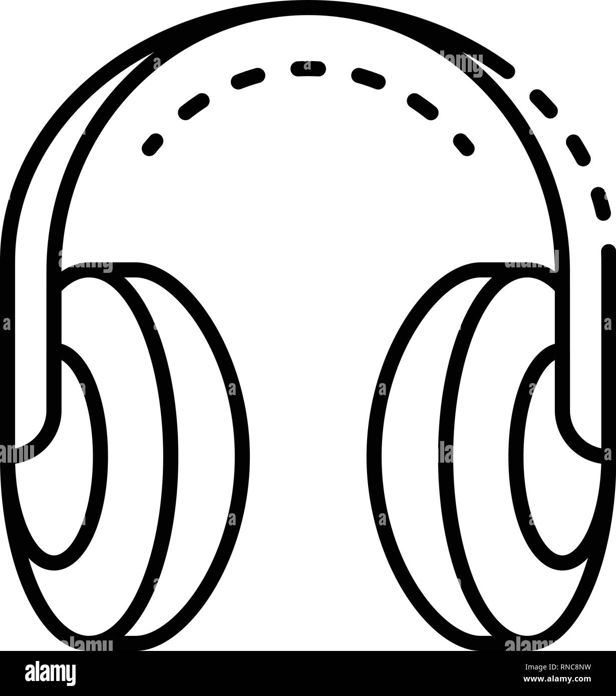 Winter headwear headphones icon, outline style Stock Vector Image & Art ...