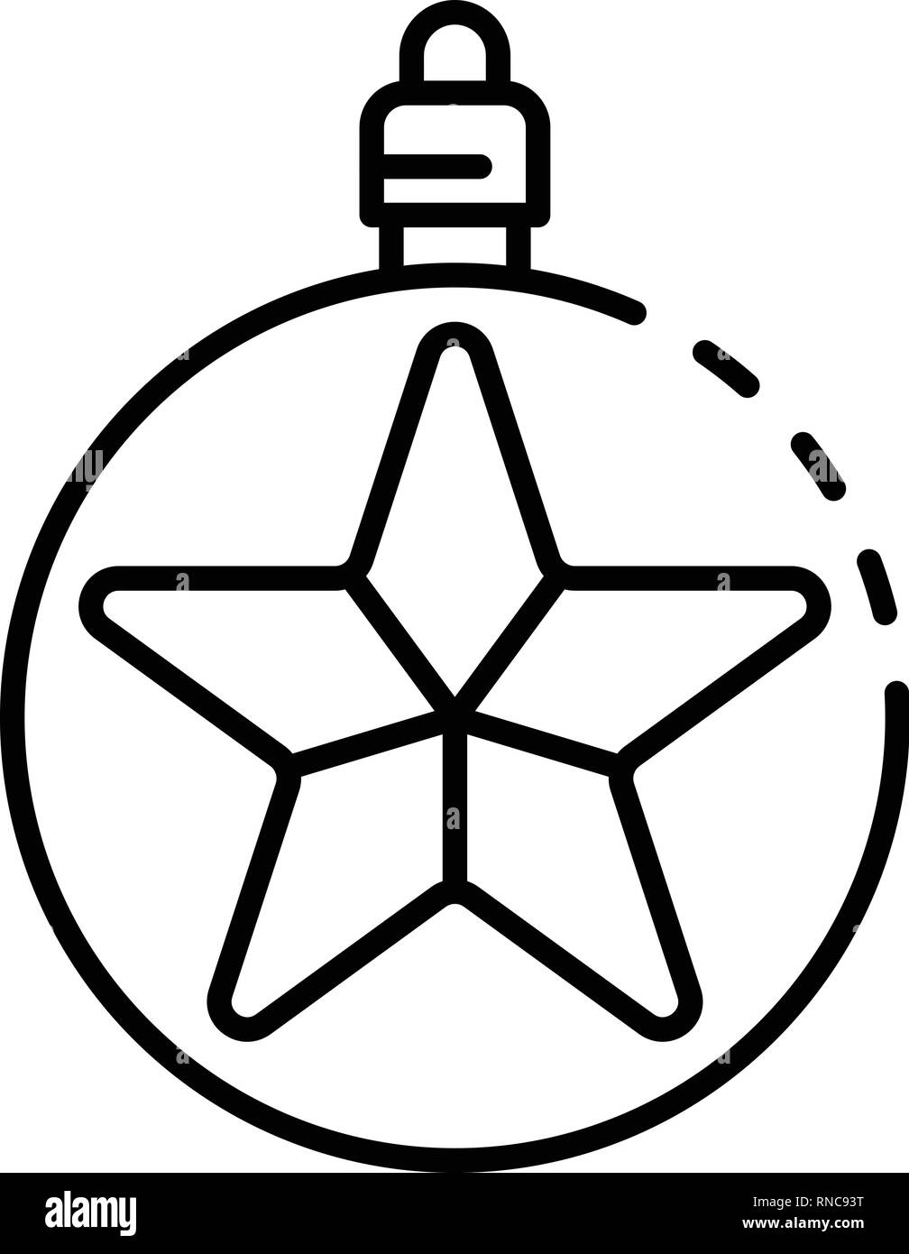 Star ball toy tree icon, outline style Stock Vector Image & Art - Alamy