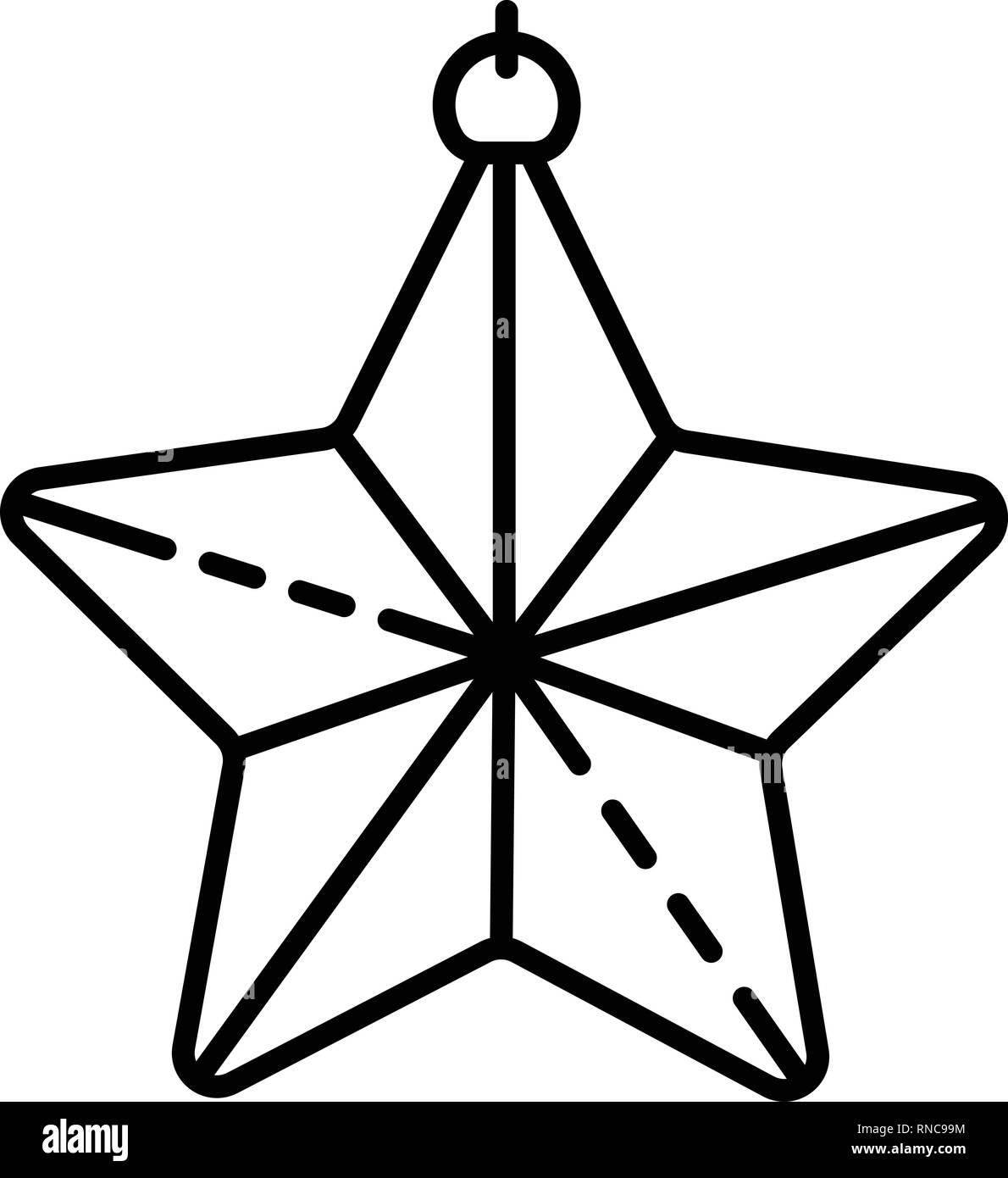 Star tree toy icon, outline style Stock Vector Image & Art - Alamy