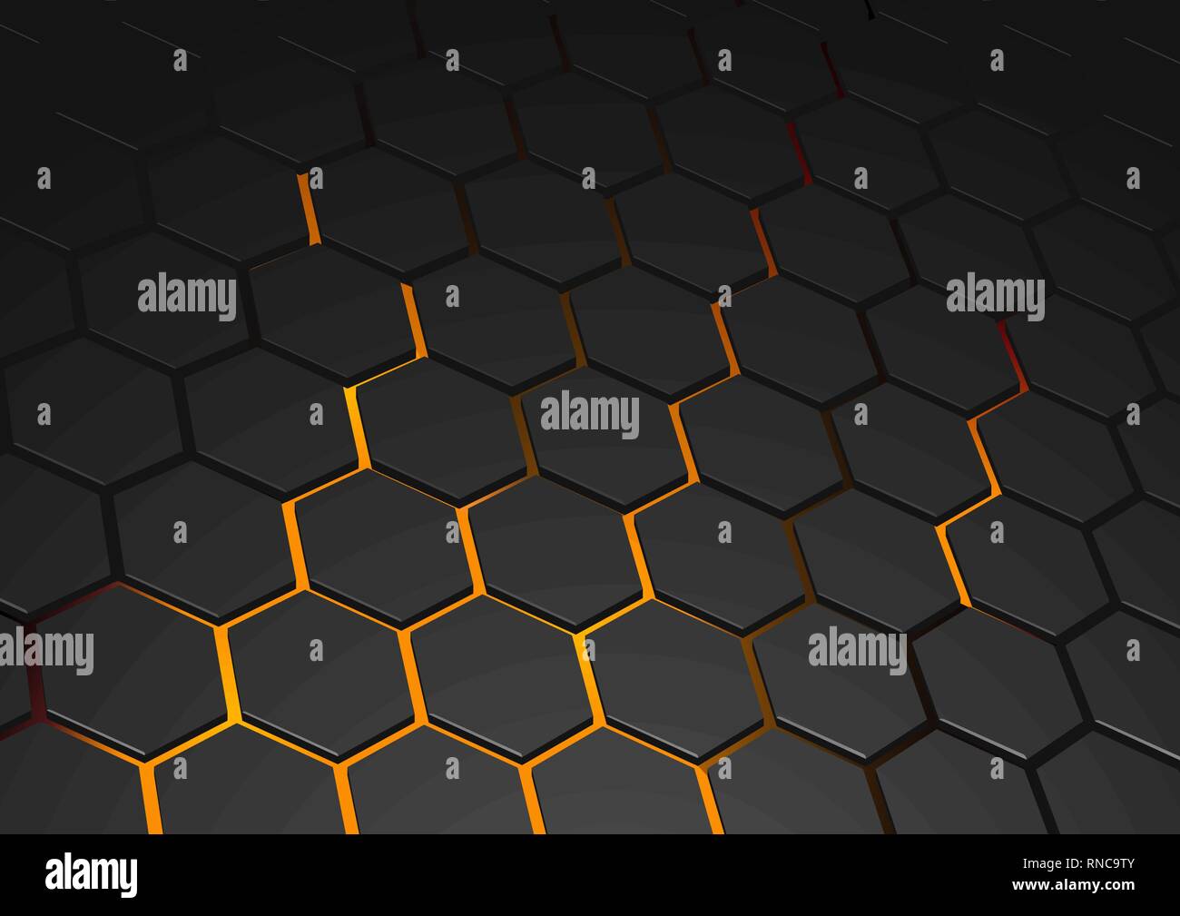 Glowing Hexagonal Background Stock Vector Image & Art - Alamy