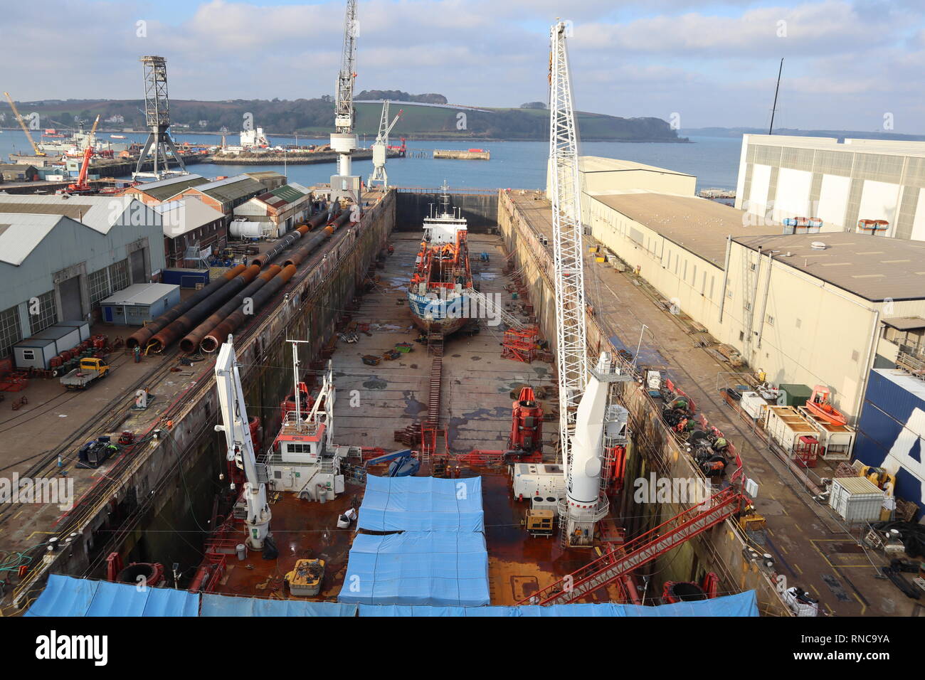 Falmouth port harbour dock hi-res stock photography and images - Alamy