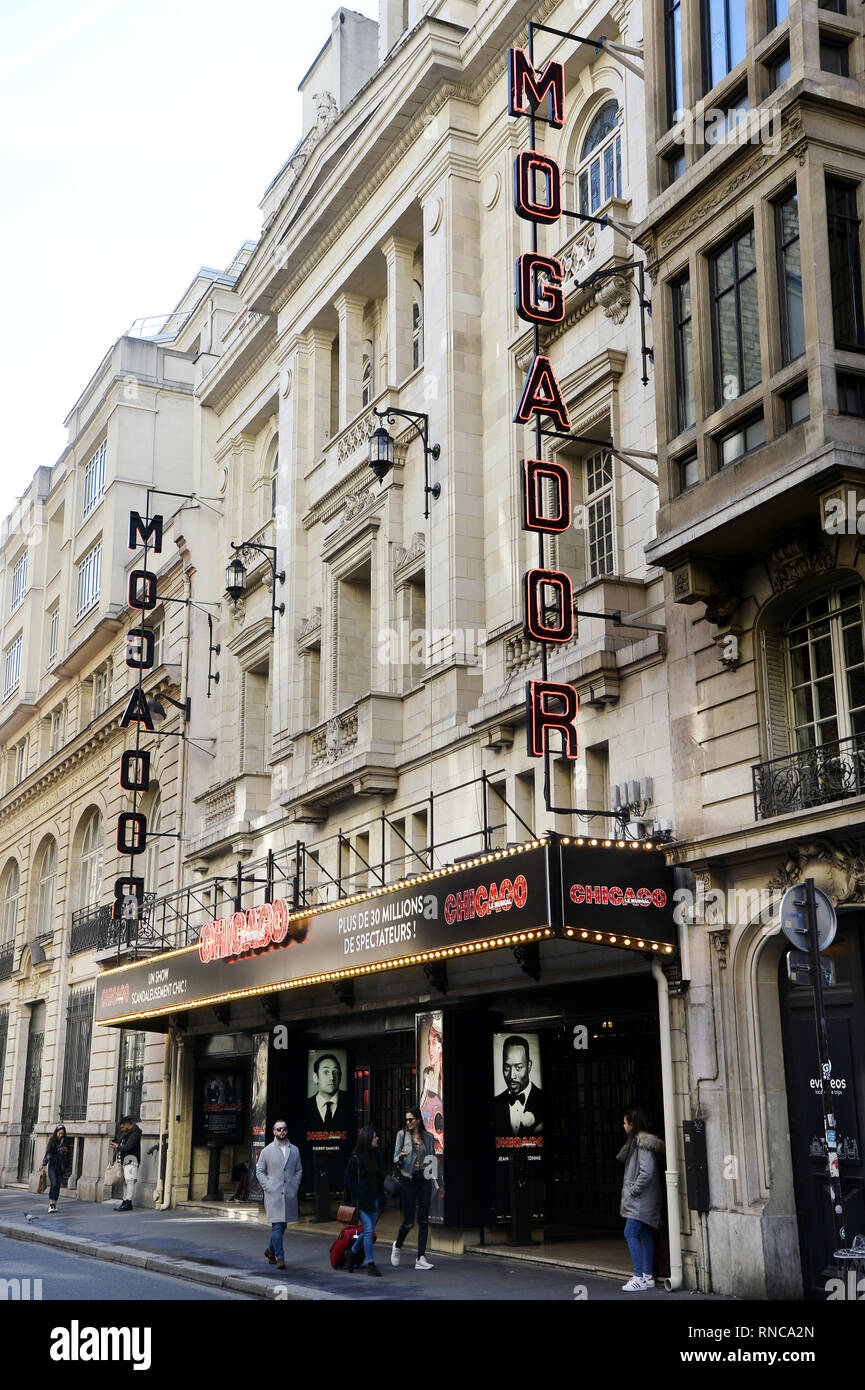 Mogador Theater - Paris - France Stock Photo - Alamy