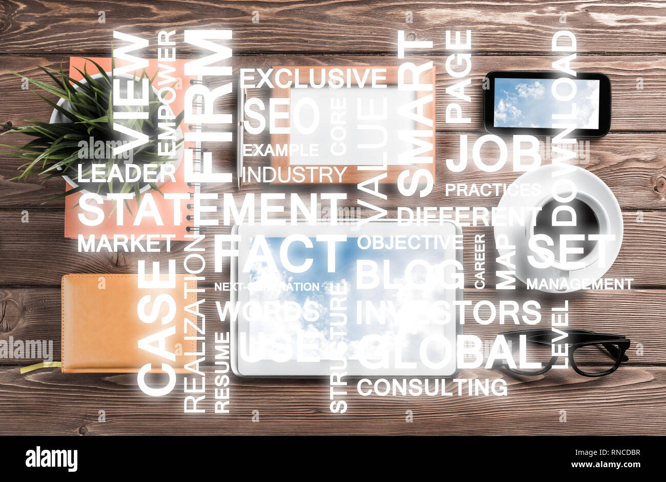 Modern workplace concept Stock Photo - Alamy