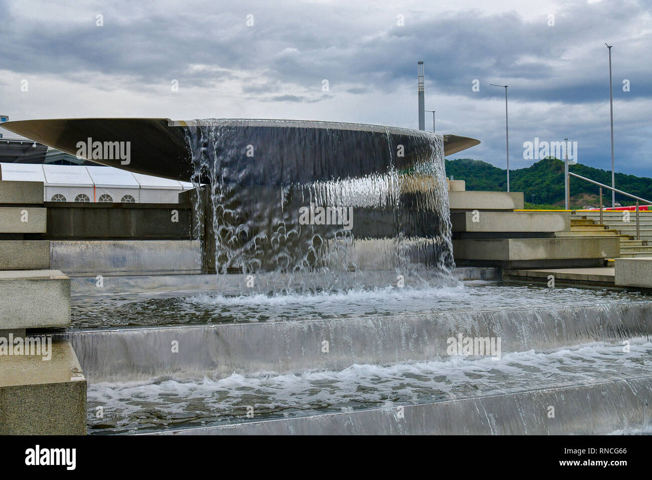 Flow water from fountain in hi-res stock photography and images - Alamy