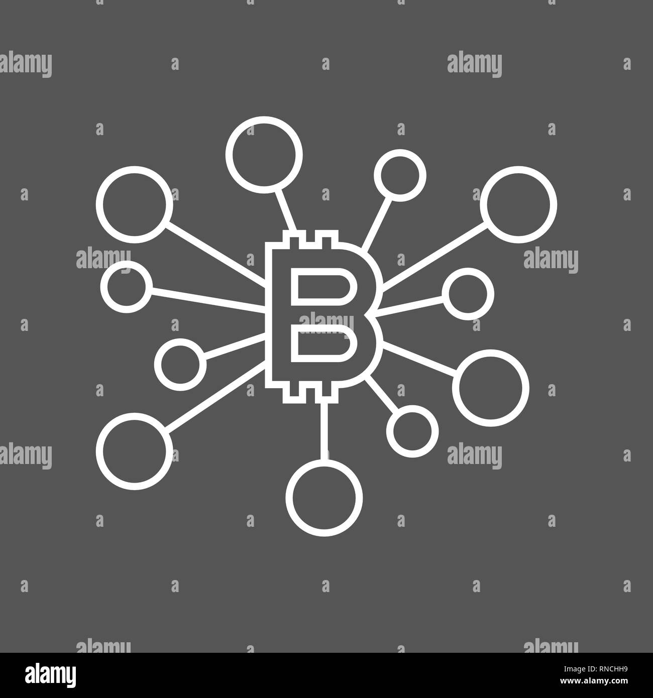 Bitcoin sign icon for internet money crypto currency symbol and coin ...