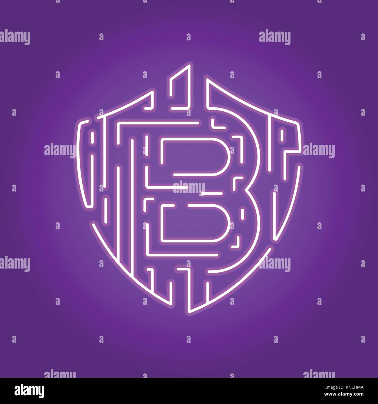 Futuristic digital background with bitcoin technology network concept ...