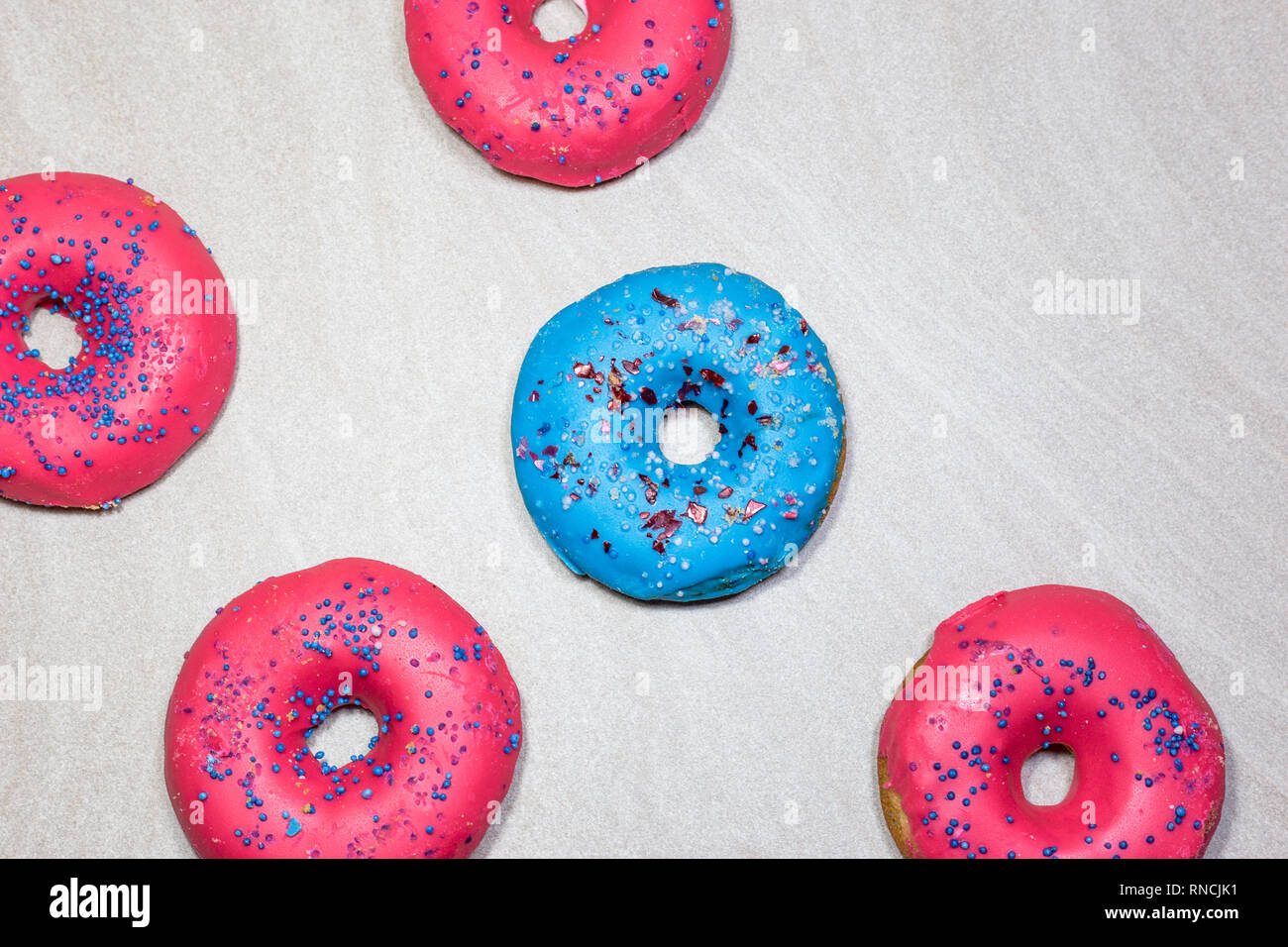 Blue Donuts With Sprinkles