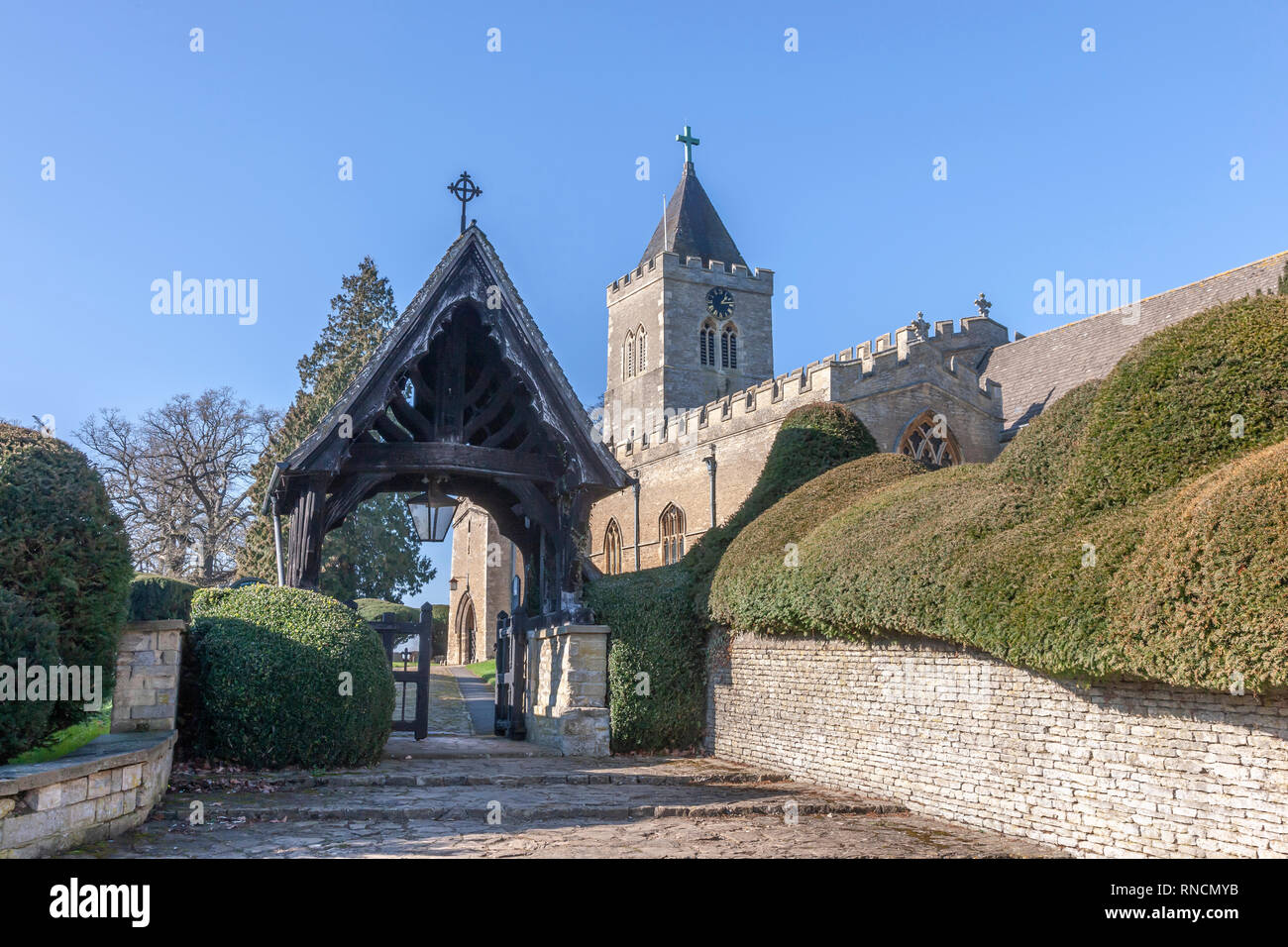 All Saints' Church, Carlton Rd, Turvey, Bedford Stock Photo - Alamy
