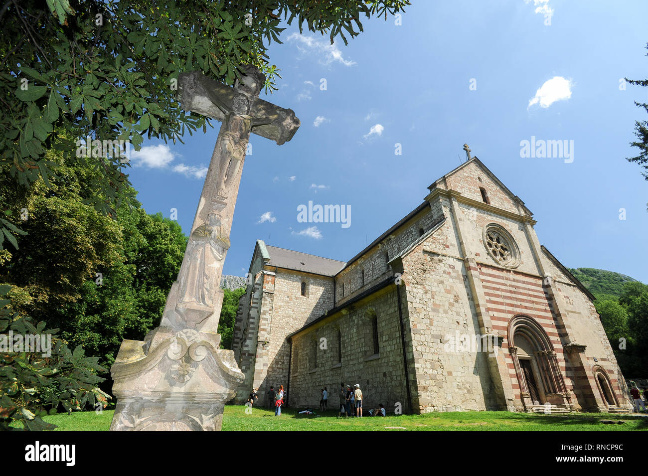 Romanesque Cisztercita apatsag (Cistercian abbey) built after 1232 in ...