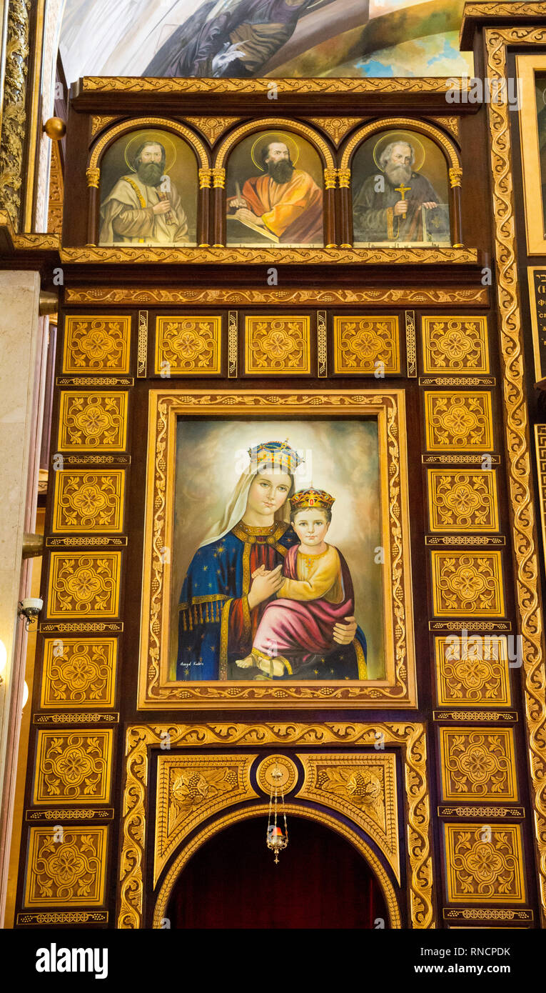 Interior of Coptic Orthodox Church in Sharm el Sheikh, Egypt Stock ...