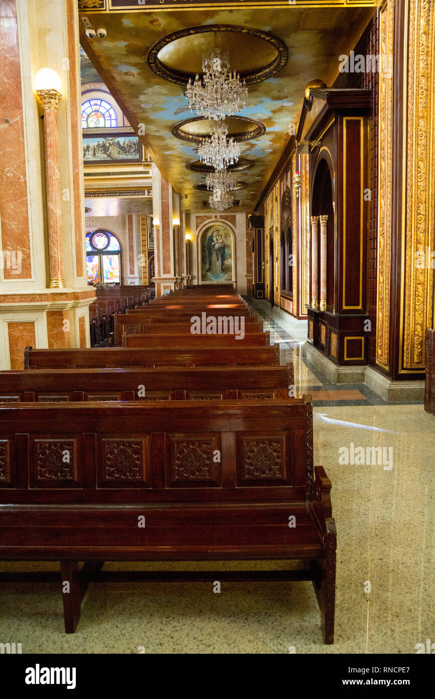 Interior of Coptic Orthodox Church in Sharm el Sheikh, Egypt Stock ...