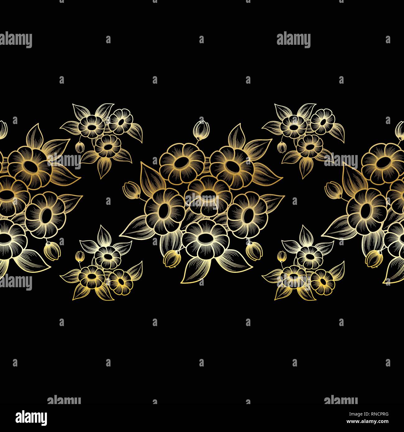 Golden daisy flower Stock Vector Images - Alamy