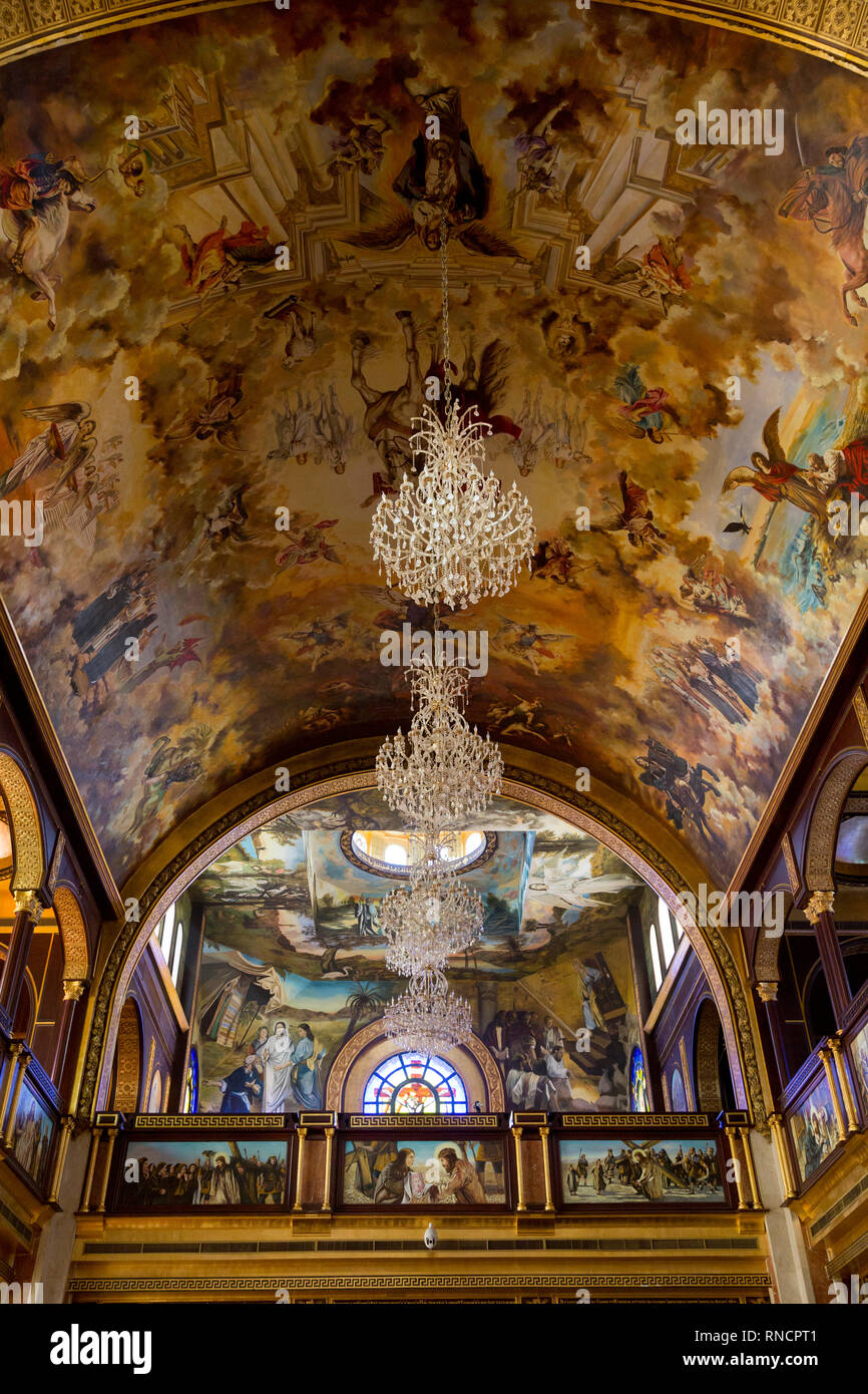 Interior of Coptic Orthodox Church in Sharm el Sheikh, Egypt Stock ...