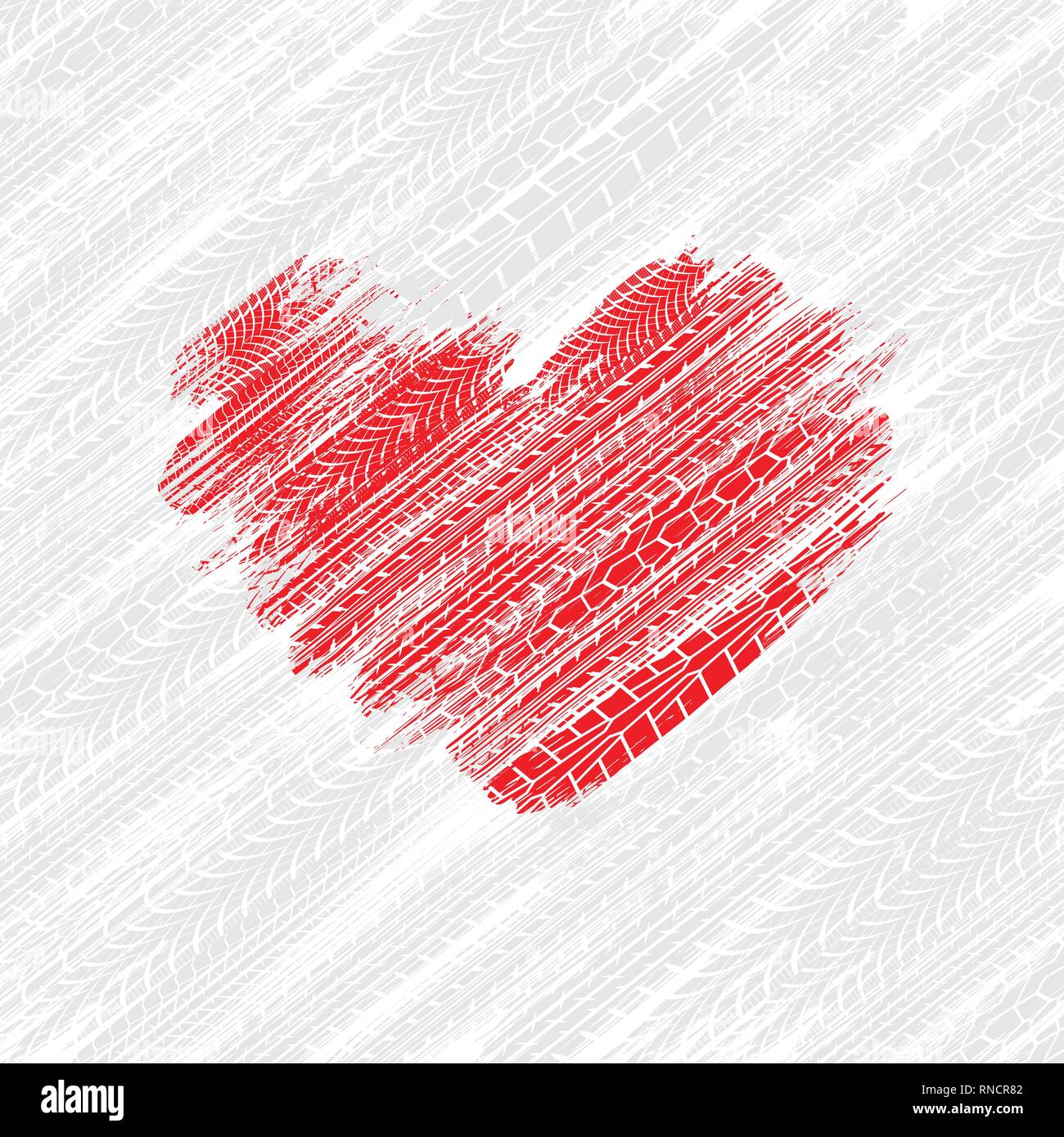 Red car tracks Stock Vector Images - Alamy