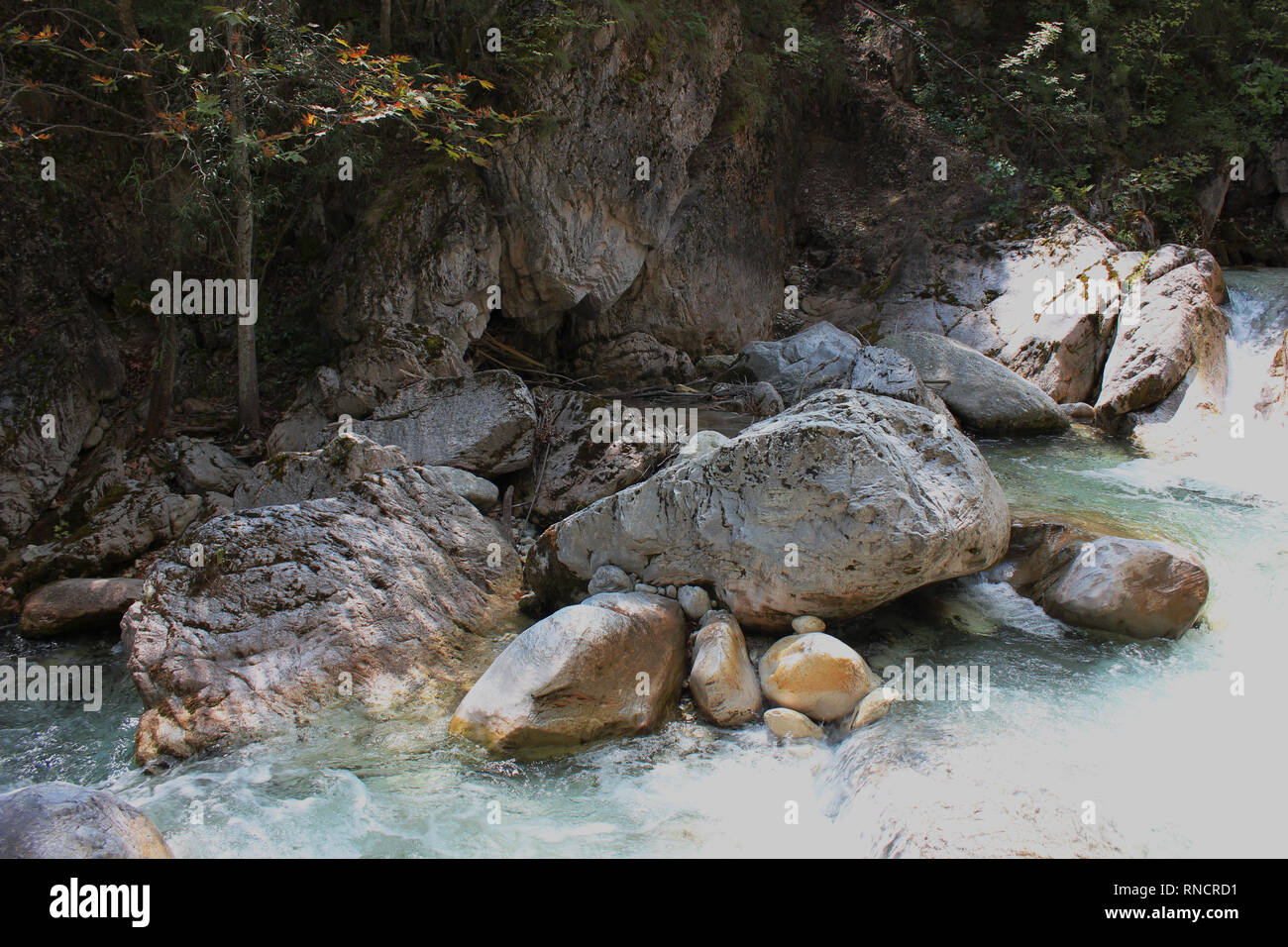 River and Springs in Pozar Thermal Baths Aridaia Greece Stock Photo - Alamy
