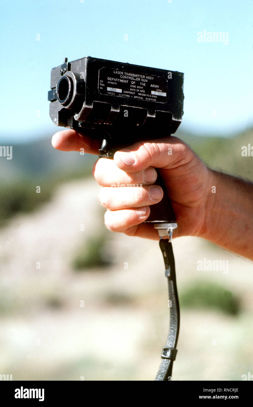A close-up view of a Multiple Integrated Laser Engagement System (MILES ...