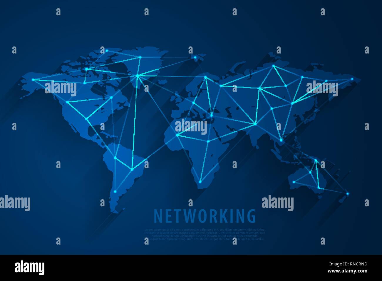 Global Network Connection Background Vector Illustration Eps File