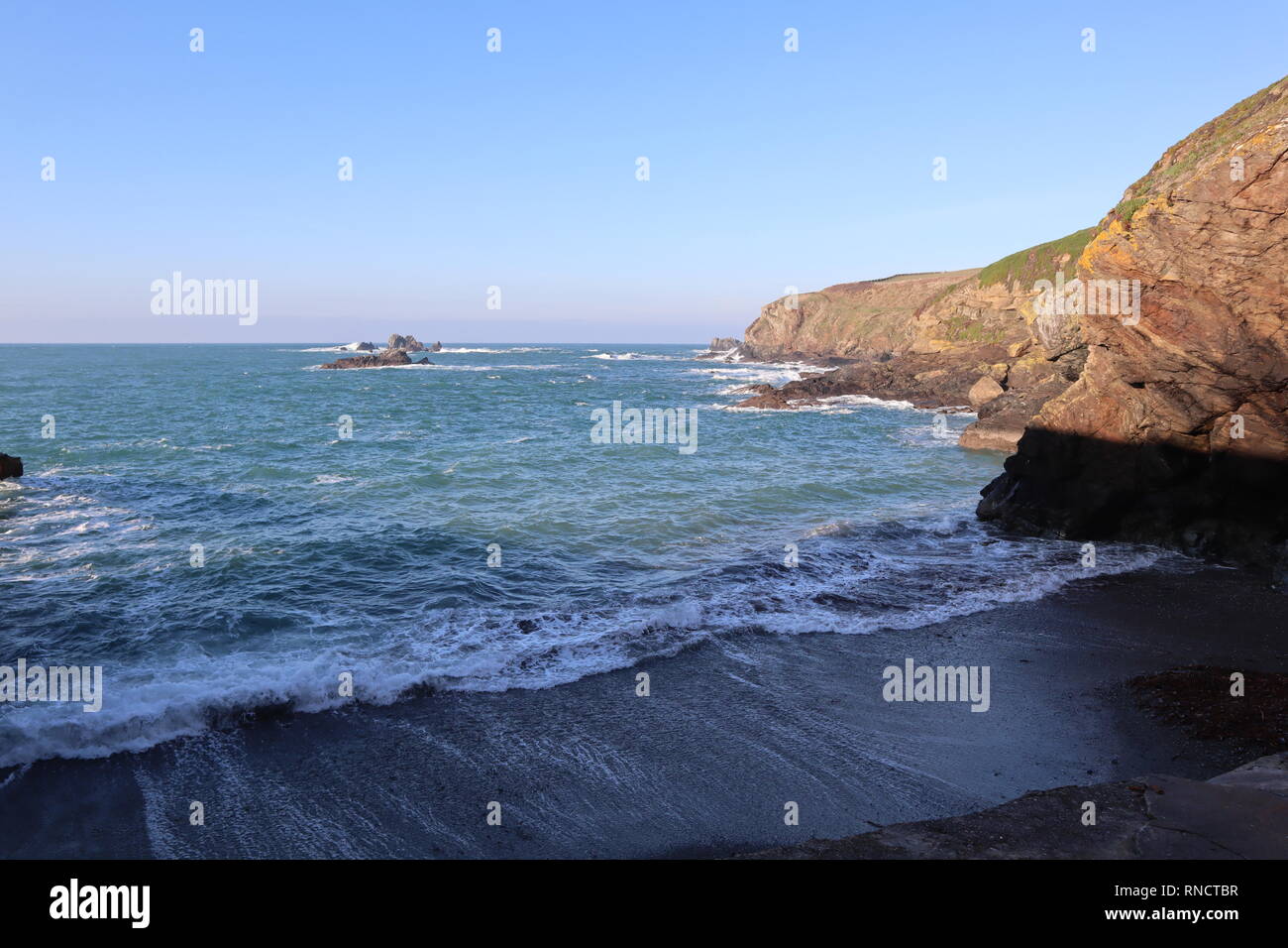 Polpeor Cove lifeboat station now disused Lizard Peninsula Cornwall ...