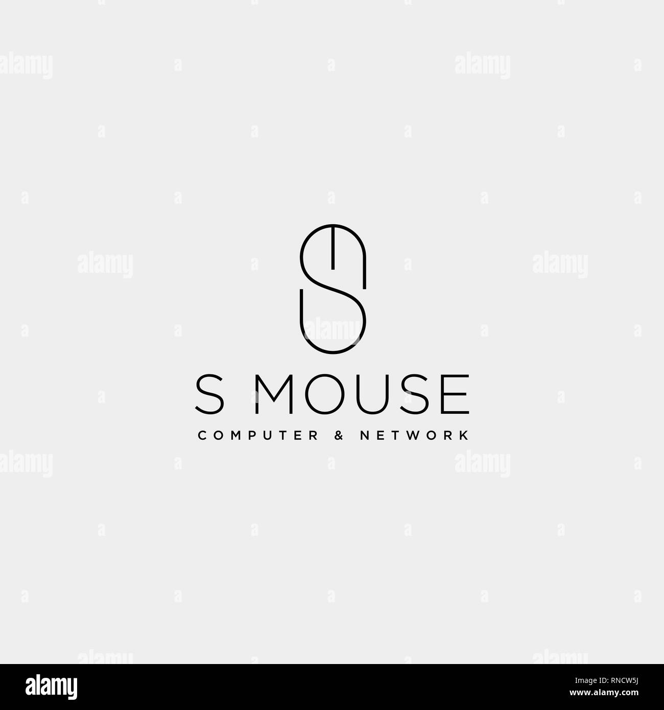 mouse typelogo text logo template vector illustration icon element ...