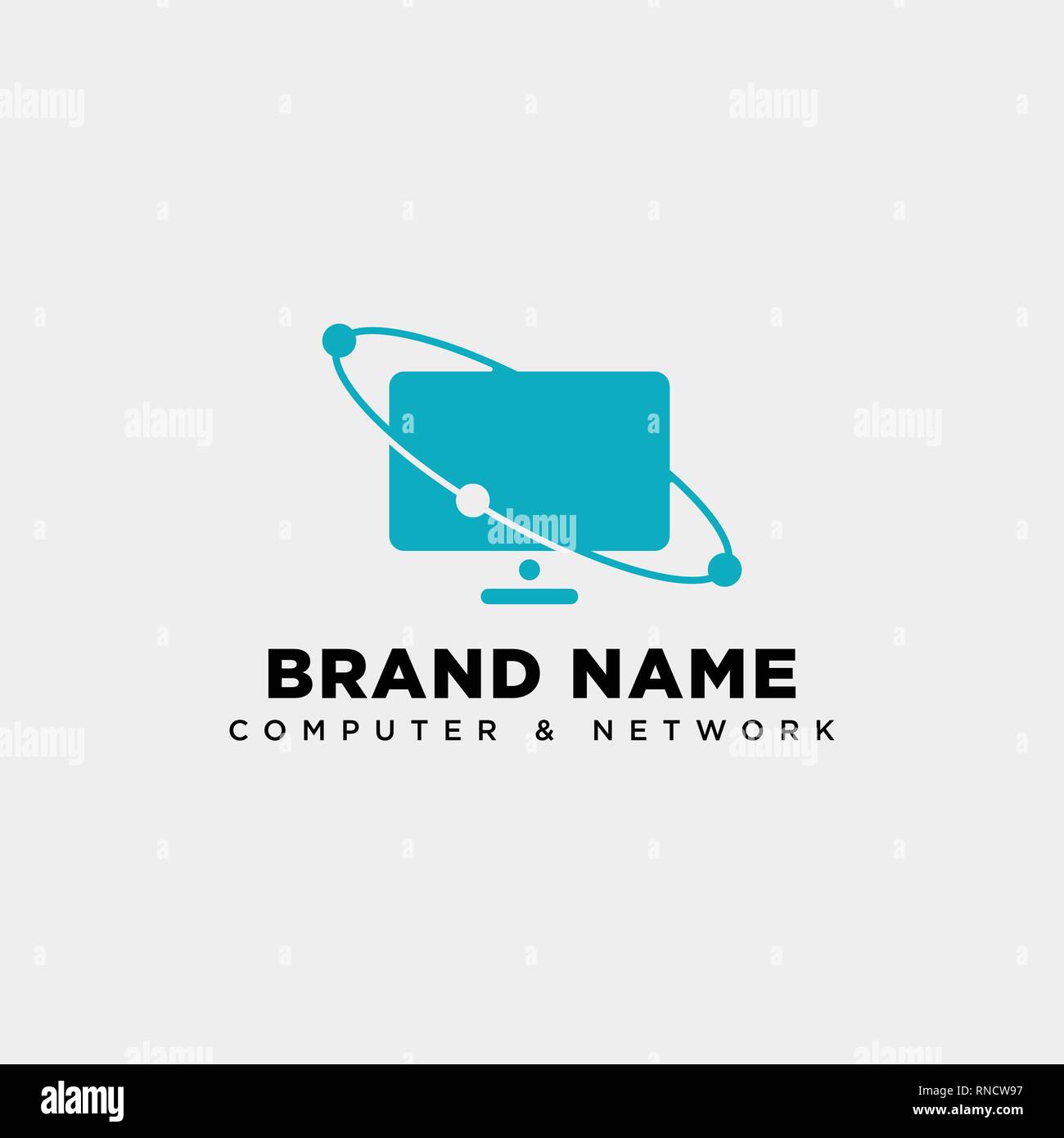 monitor digital technology logo template vector illustration icon ...