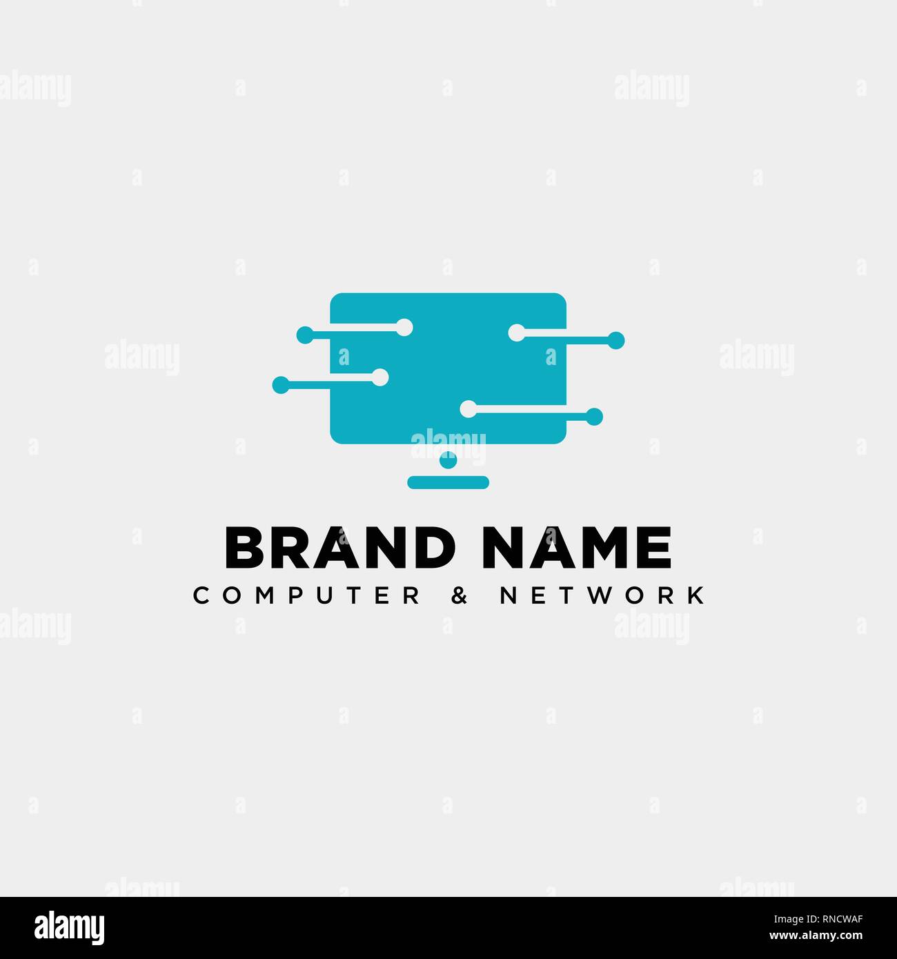 monitor digital technology logo template vector illustration icon ...