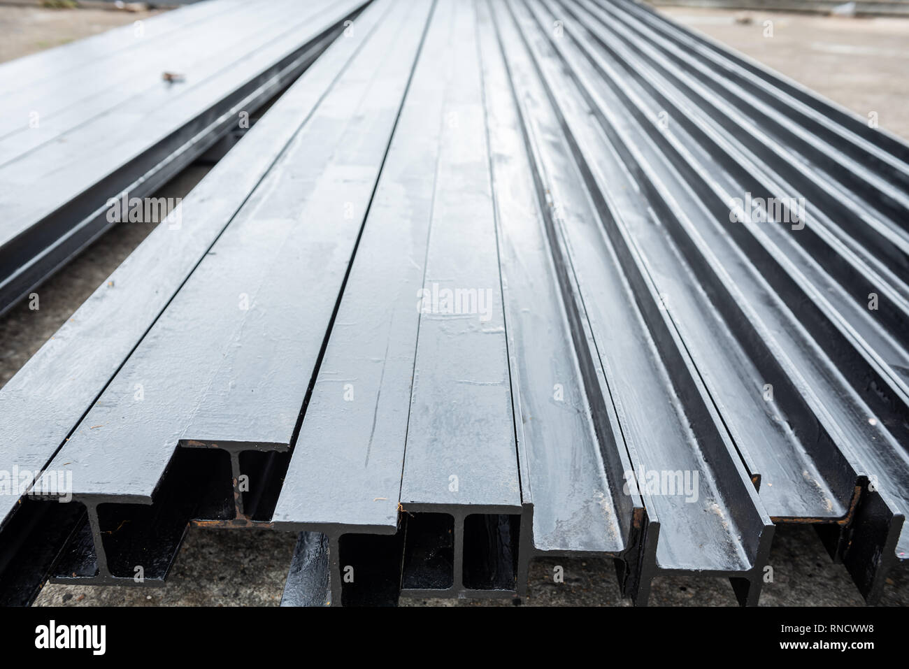 Construction materials steel for building a large structure or house ...