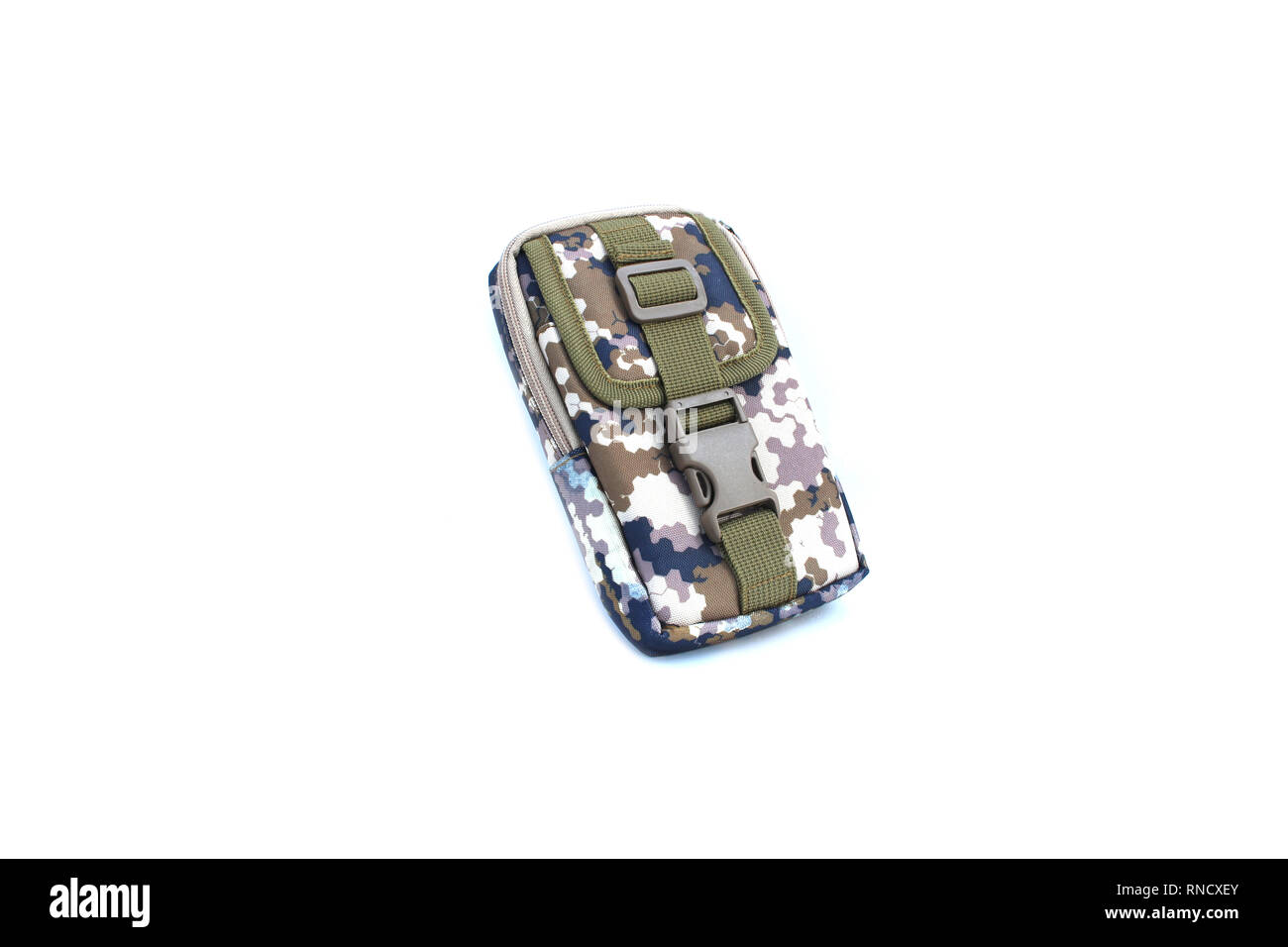 pocket military bag on isolated Stock Photo - Alamy