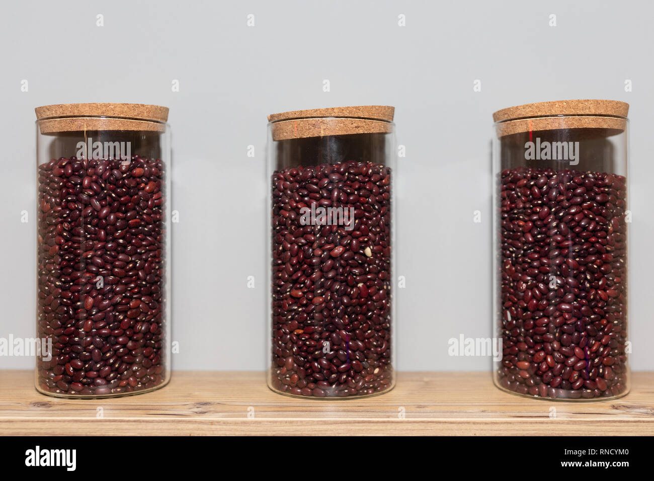 Three cans of red beans are on the table Stock Photo - Alamy