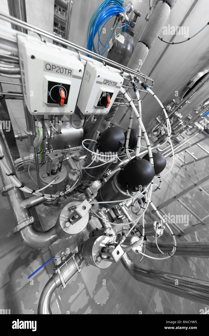 Factory control panel Stock Photo - Alamy