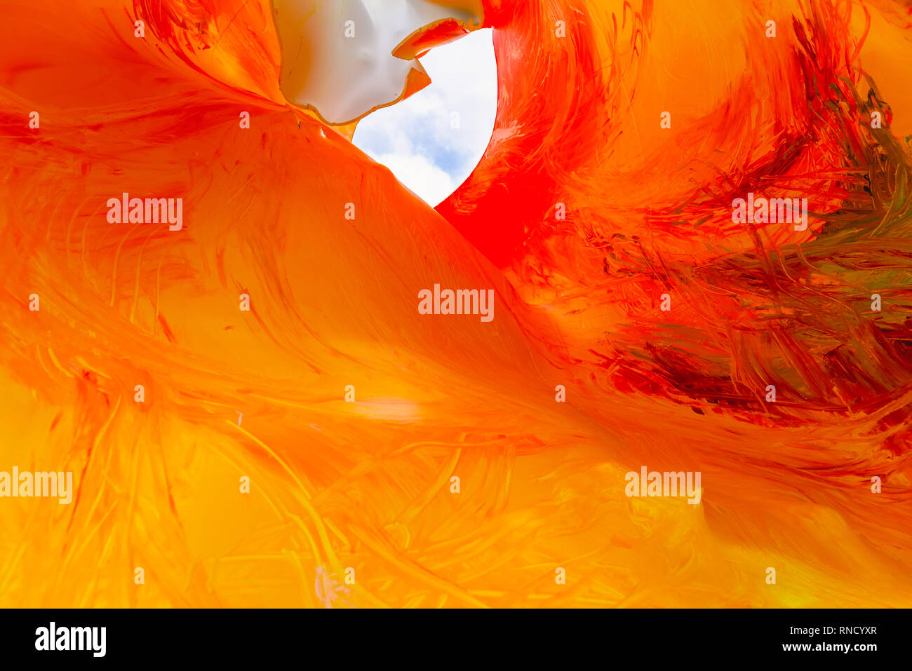 Detail of brush strokes of random colors to use as background and ...