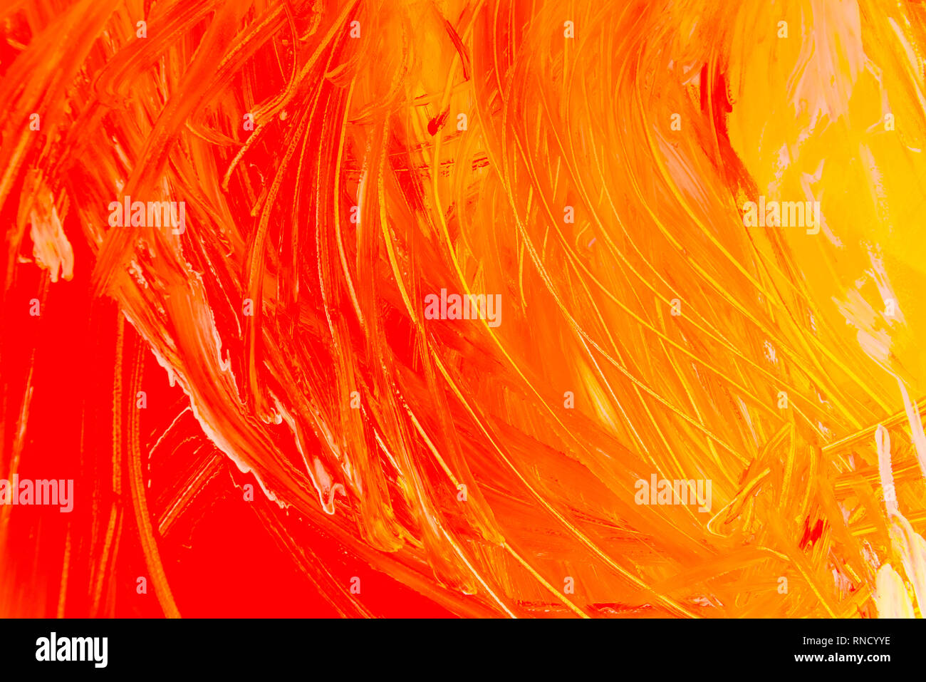 Detail of brush strokes of random colors to use as background and ...